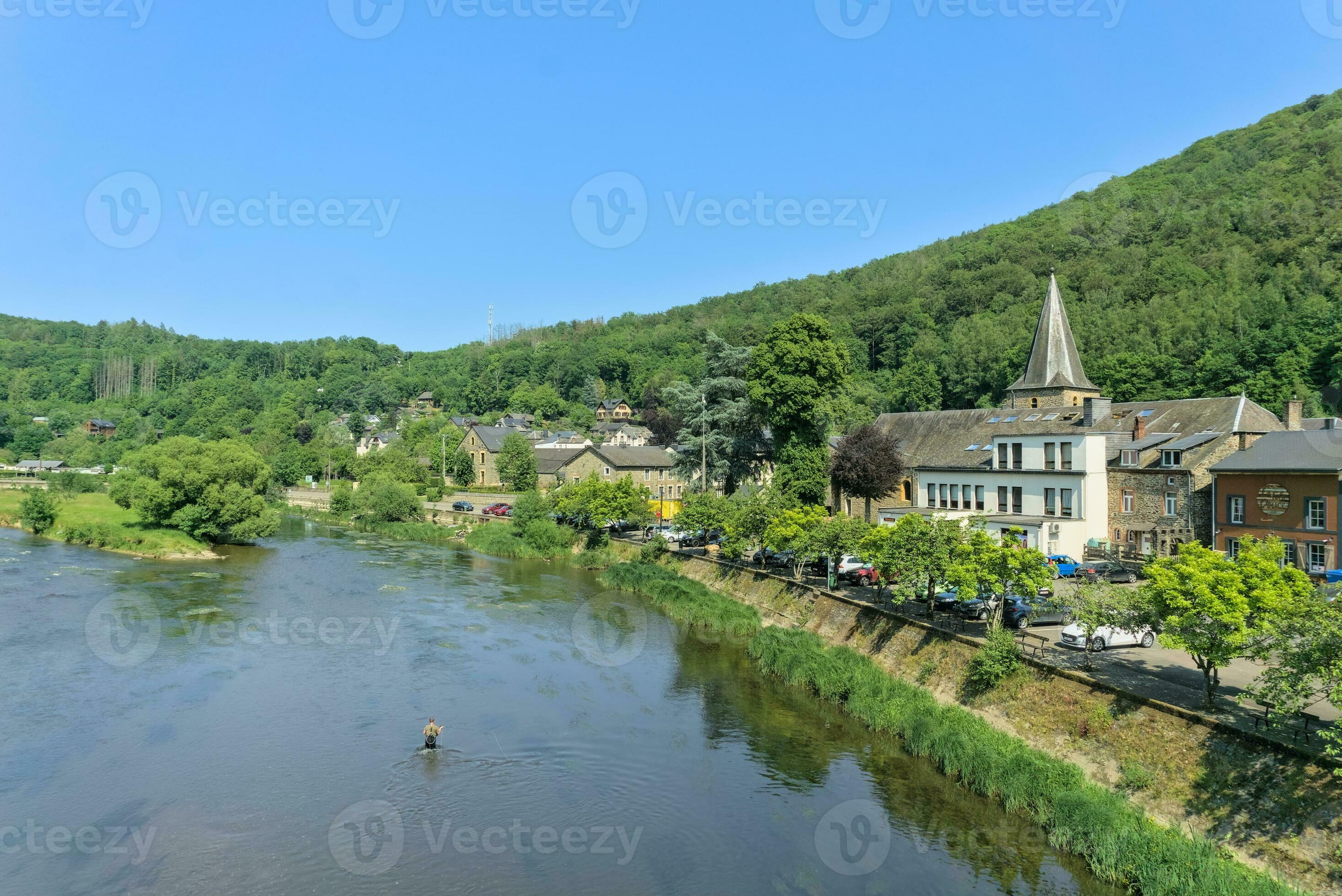 View on the Belgian village Bohan in the Ardennes at the Semois river 26377932 Stock Photo at ...