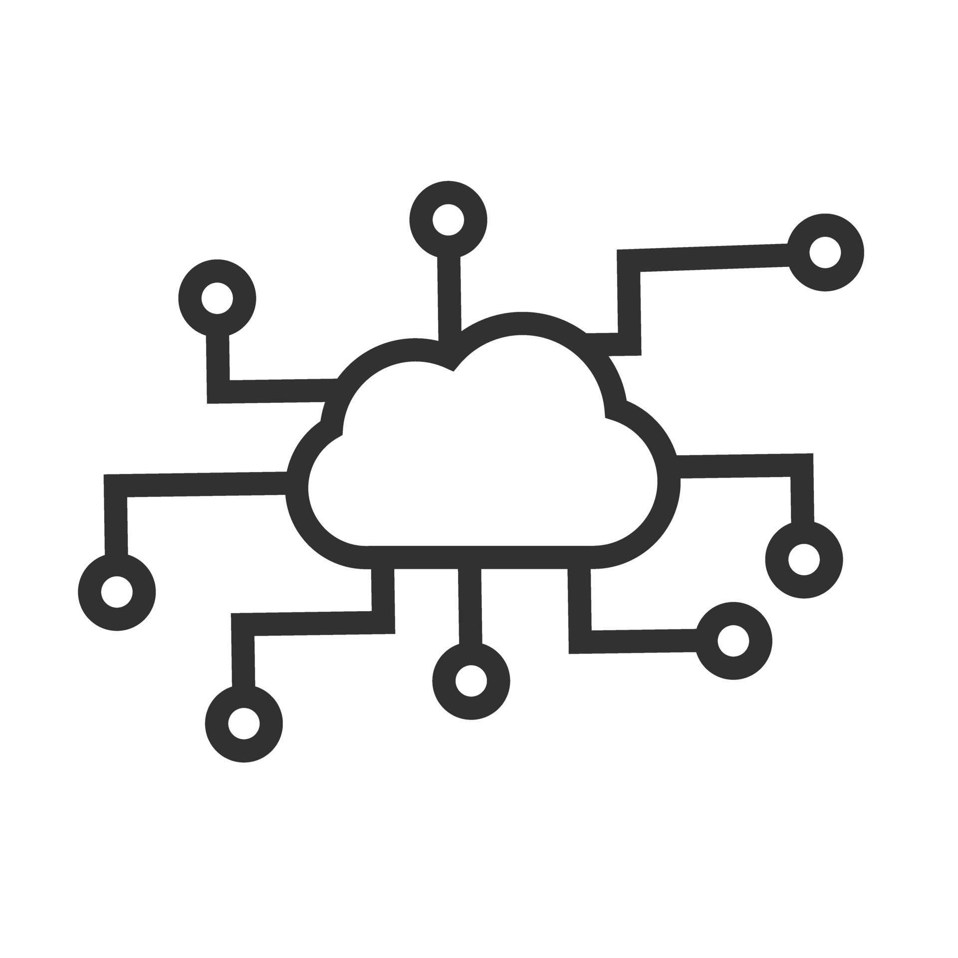 Cloud network icon. Cloud web. Vector. 26381080 Vector Art at Vecteezy