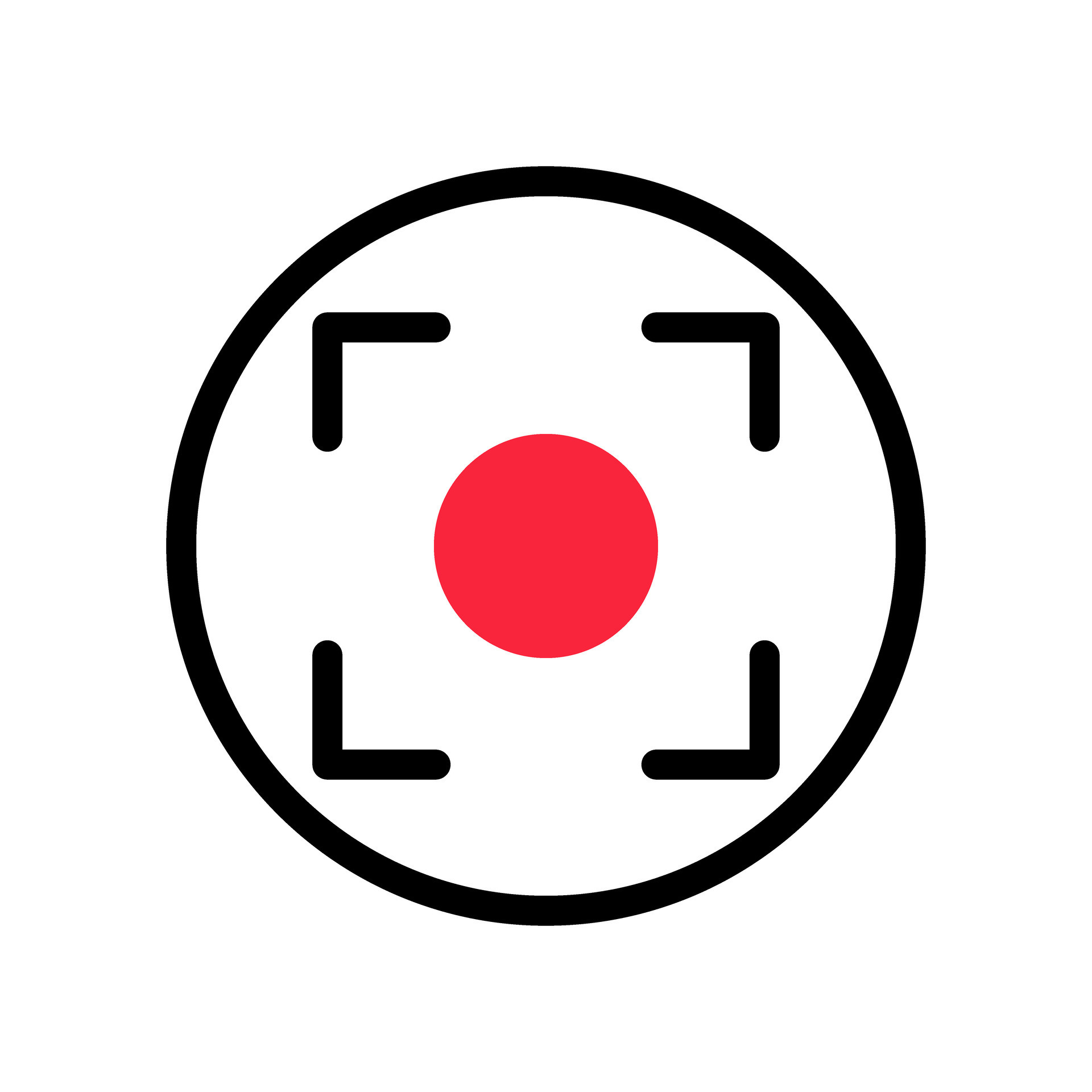 Circular Recording Icon Rec Video Recording Vector 26381160 Vector Art At Vecteezy