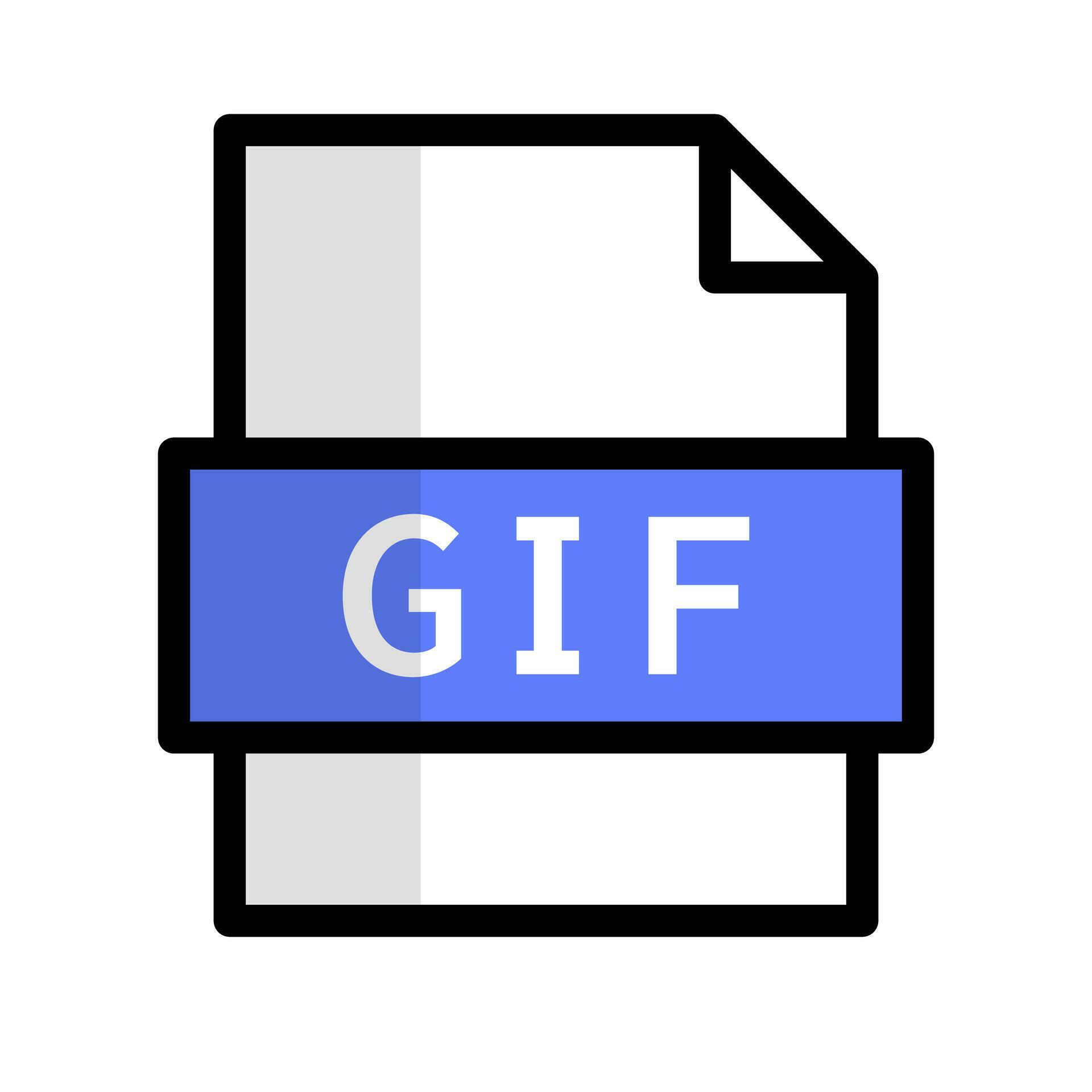 gif archivo icono en gráficos intercambio formato. vector. 26381817 Vector en Vecteezy