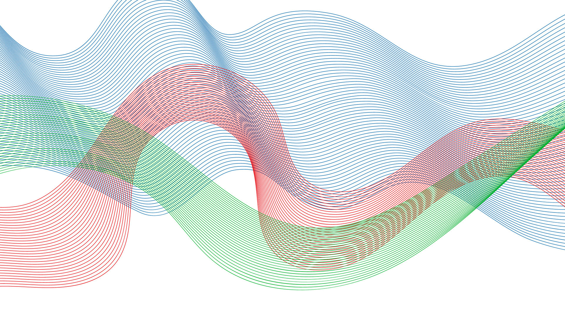 Abstract Backdrop With Colorful Wave Gradient Lines On White Background