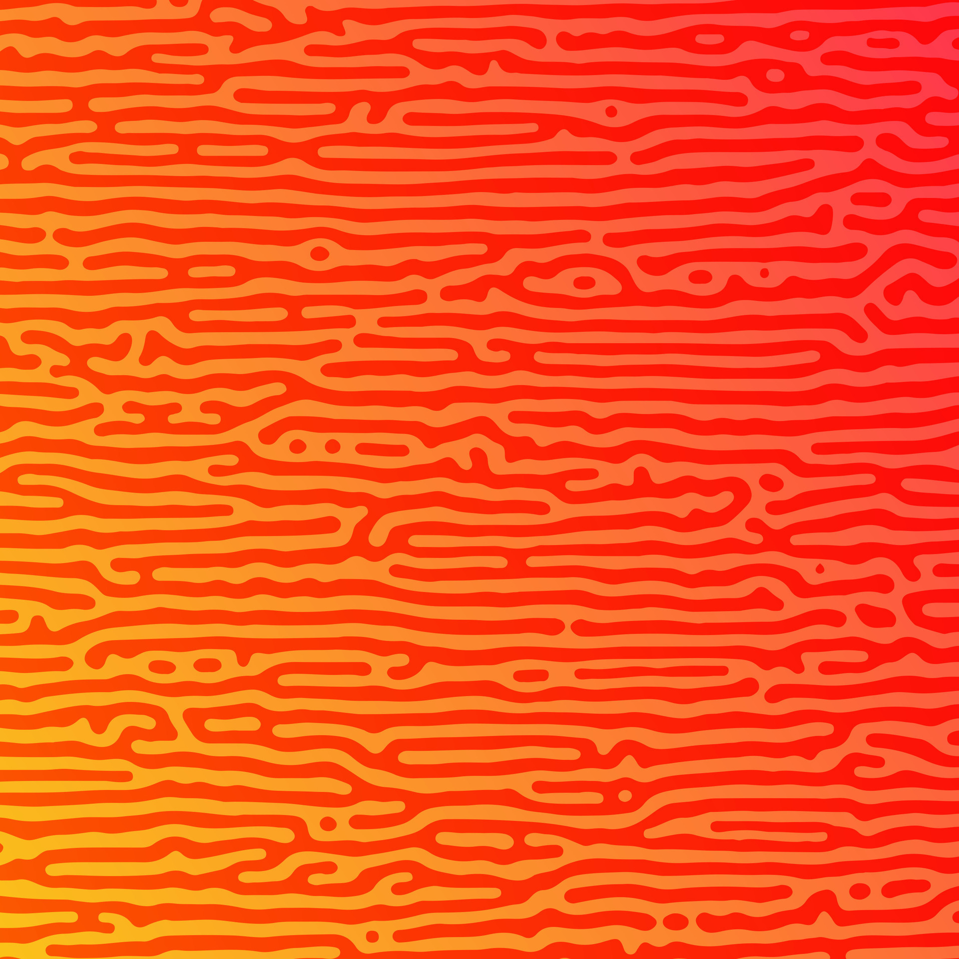 Orange Turing Reaction Gradient Background Abstract Diffusion Pattern With Chaotic Shapes