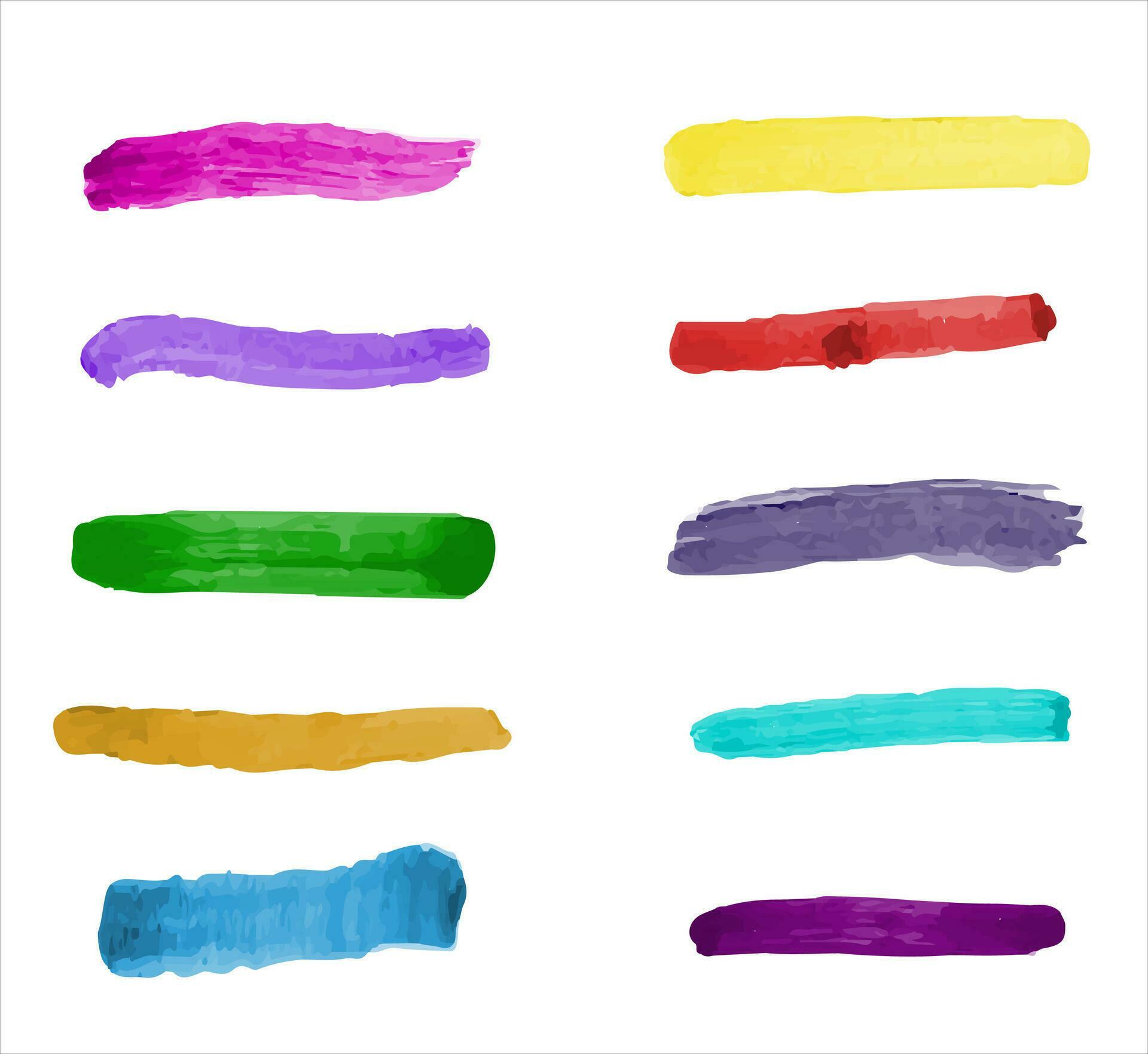 watercolor strokes, watercolor brush set 26384620 Vector Art at Vecteezy