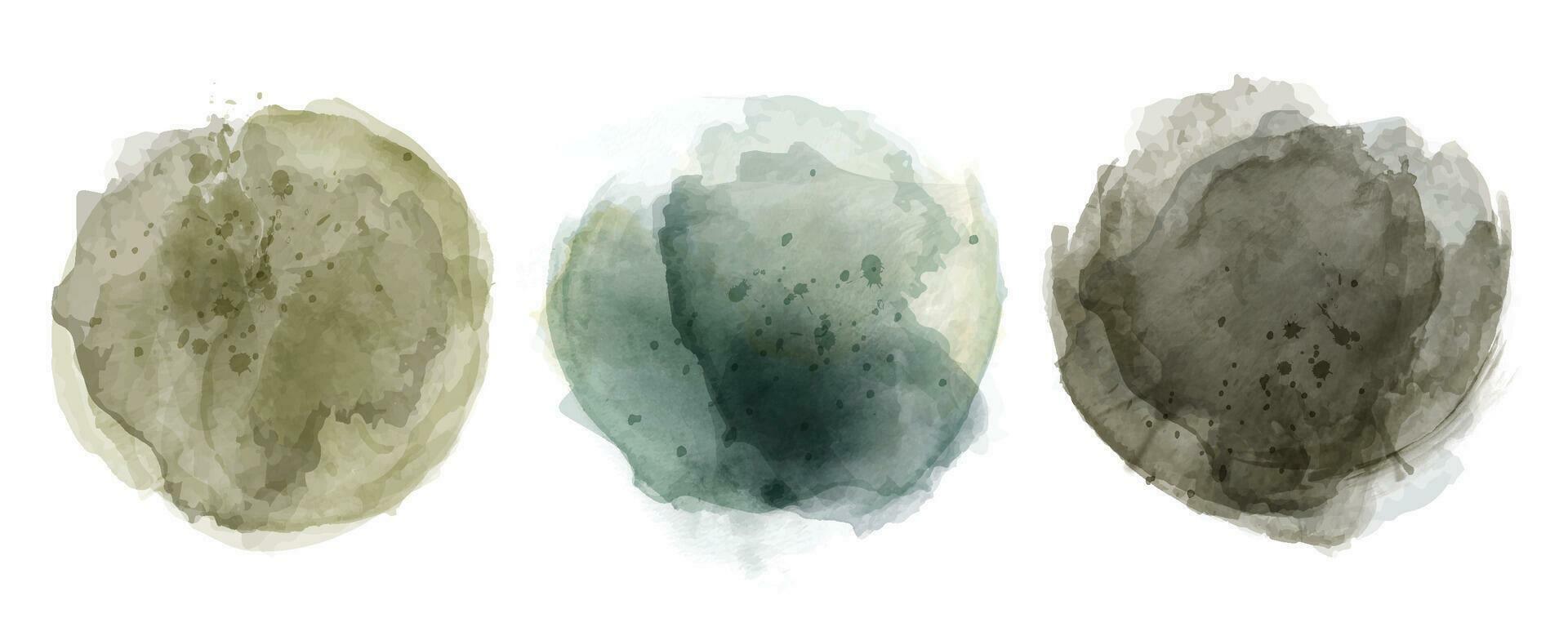 Set of hand drawn earth tone watercolor 26386128 Vector Art at Vecteezy