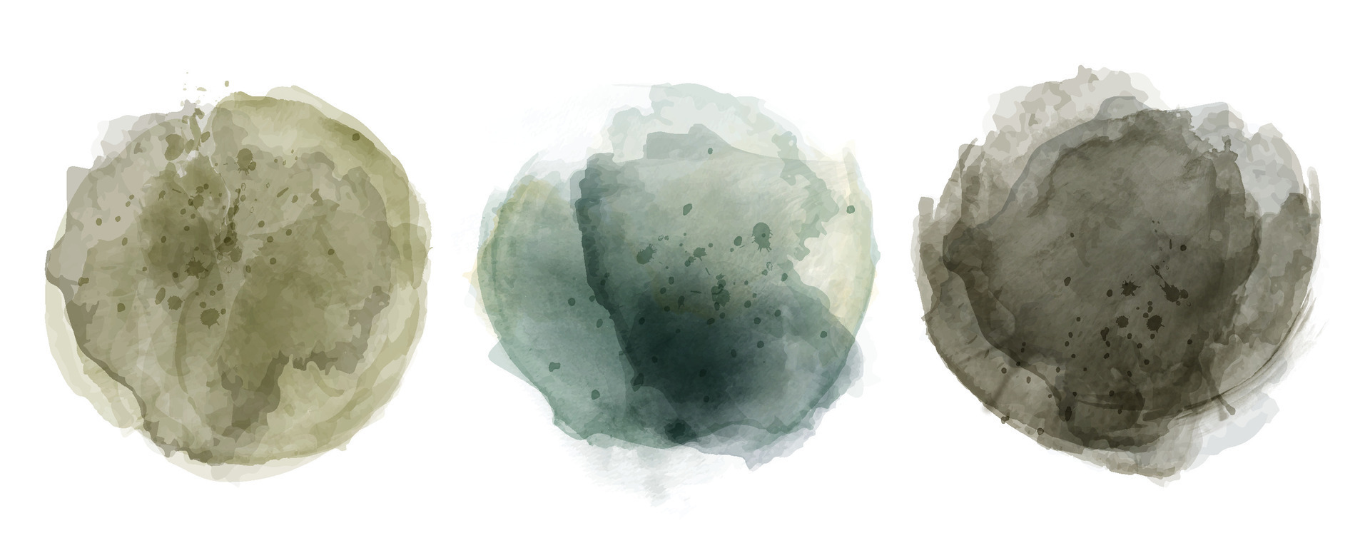 Set of hand drawn earth tone watercolor 26386128 Vector Art at Vecteezy