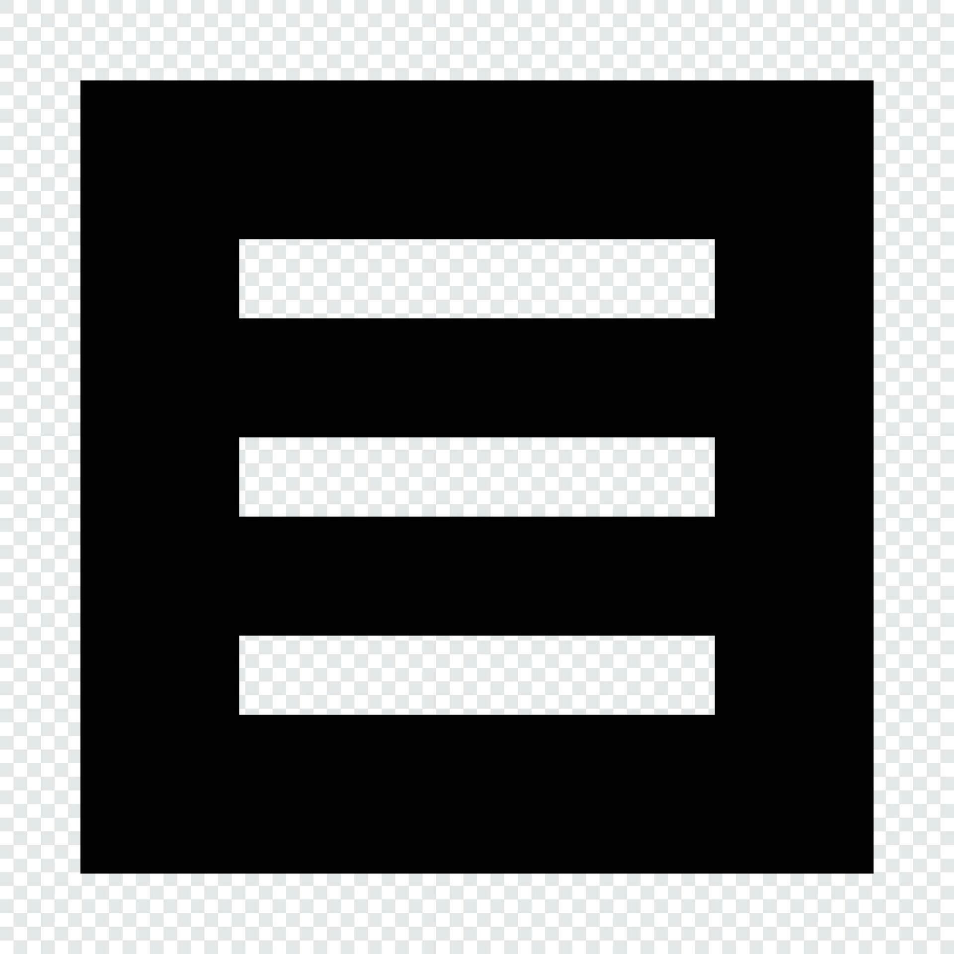 Menu icon. Suitable for website UI design 26390112 Vector Art at Vecteezy