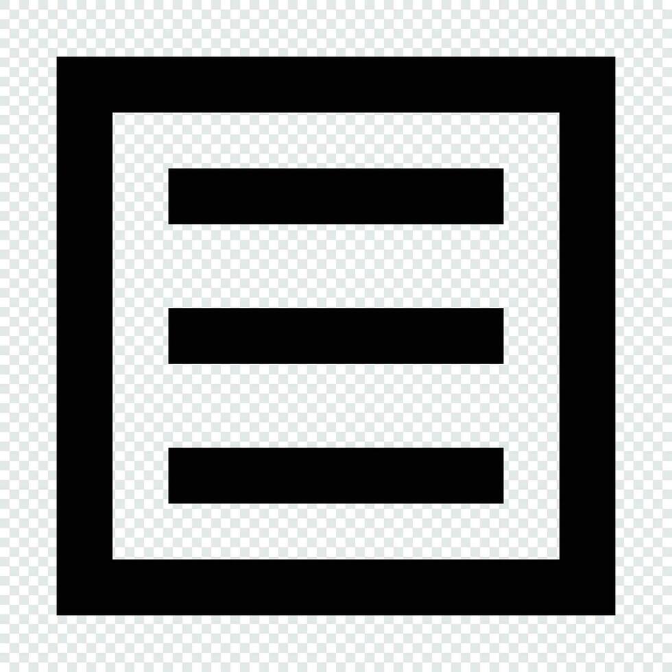 Menu icon. Suitable for website UI design 26390136 Vector Art at Vecteezy