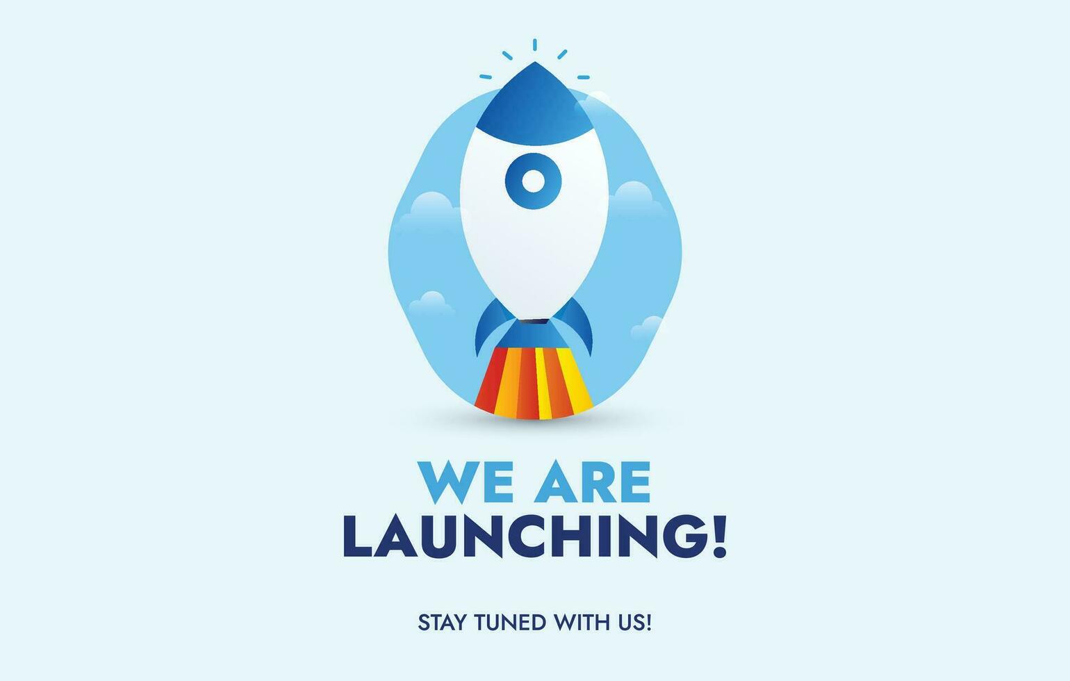 We Are Launching Soon Startup Rocket Launch With Fire New Business