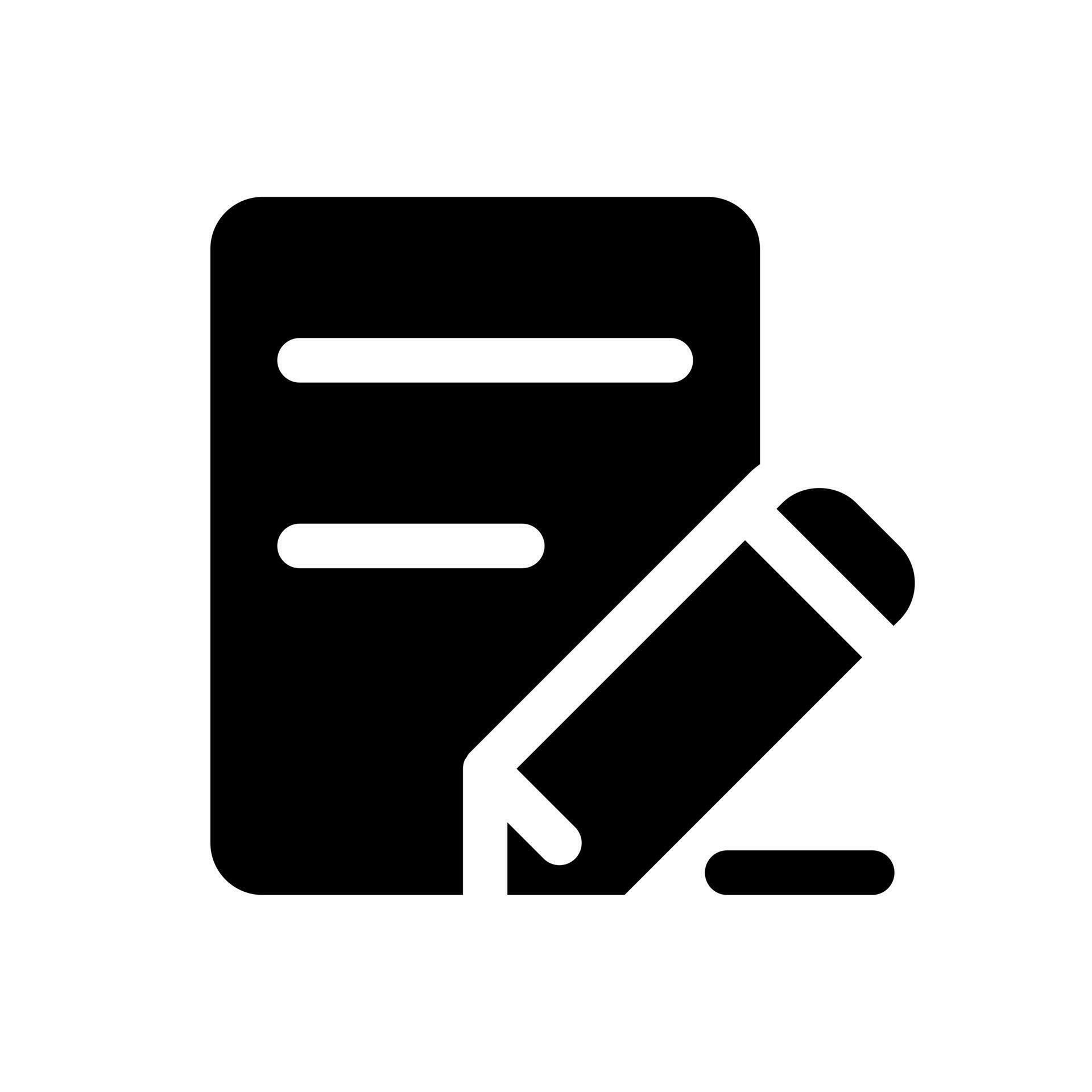 Edit text black glyph ui icon. Handwriting feature. Digital translator. User interface design ...