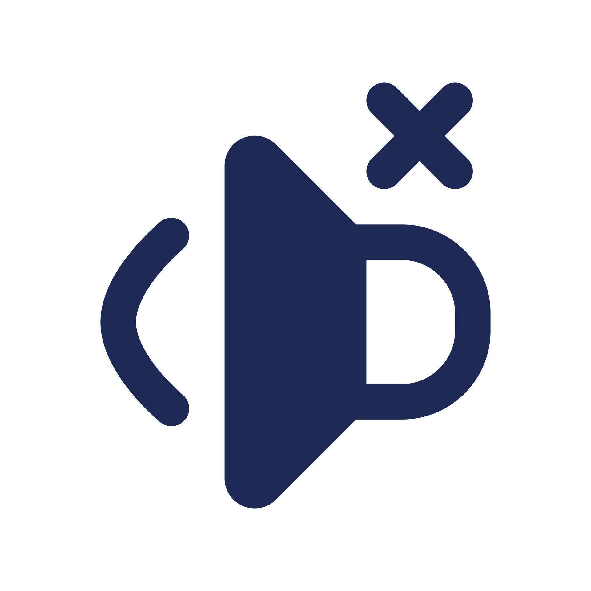 Volume off black pixel perfect solid ui icon. Mute audio in video. Remove sound. Silent speaker ...