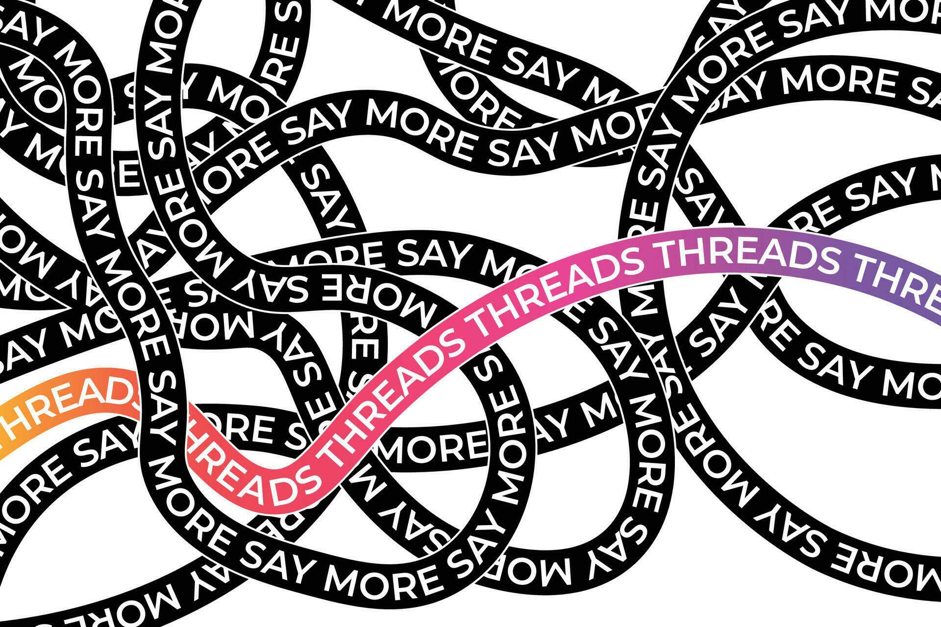 Say More Campaign By Threads Instagram App Design System Threads Logo With Different Colors