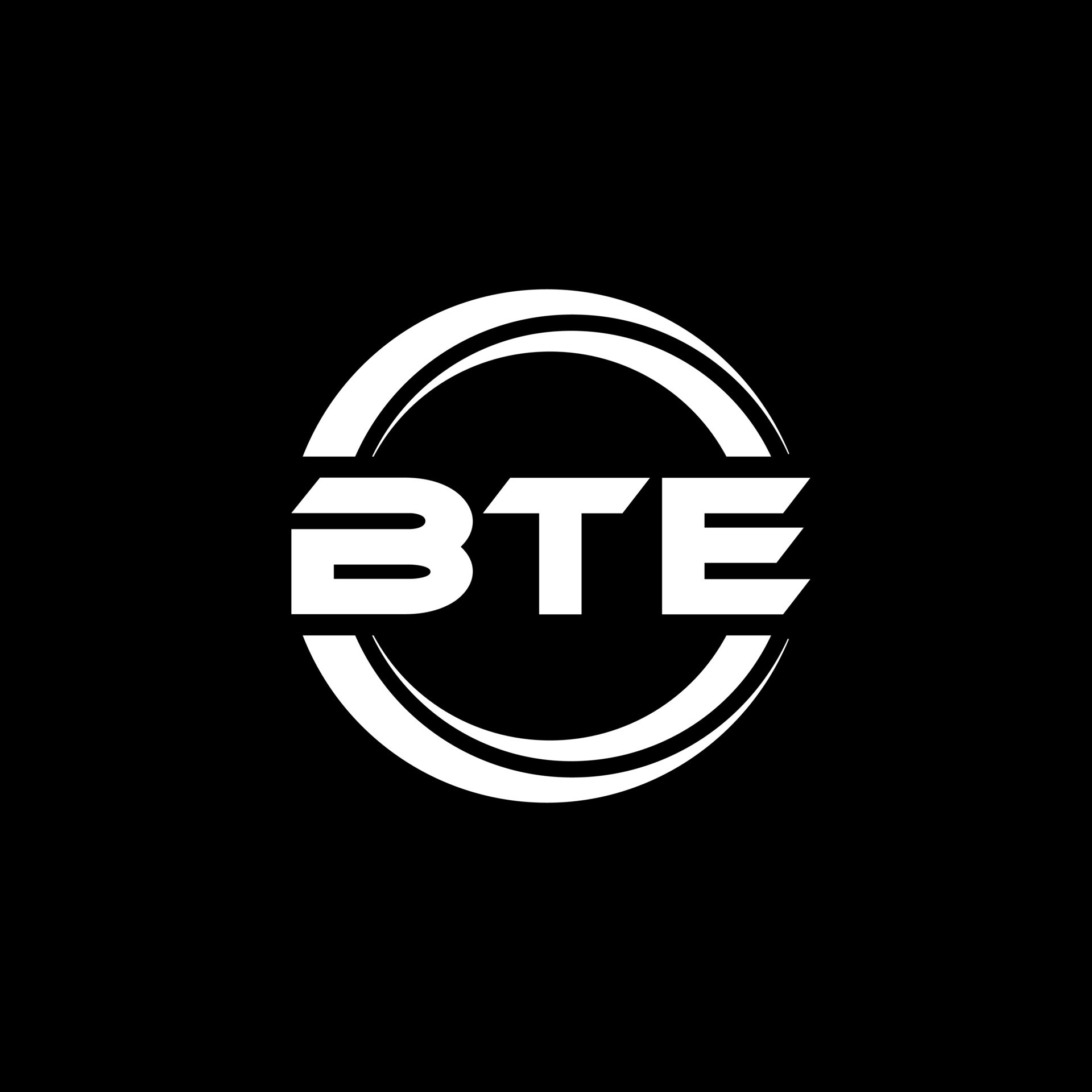 bte letra logo diseño en ilustración. vector logo, caligrafía diseños para logo, póster ...