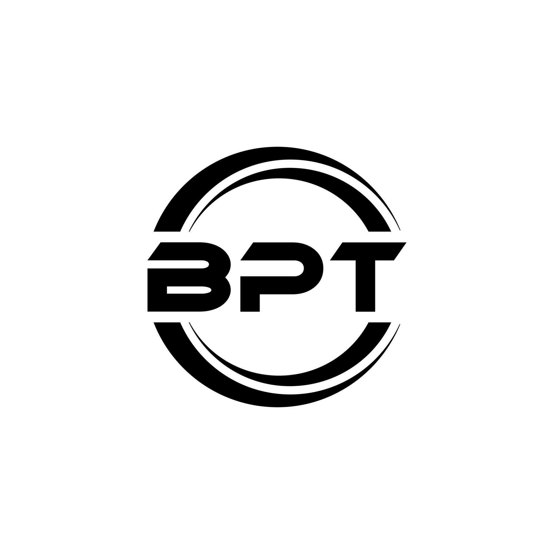 bpt letra logo diseño en ilustración. vector logo, caligrafía diseños para logo, póster ...