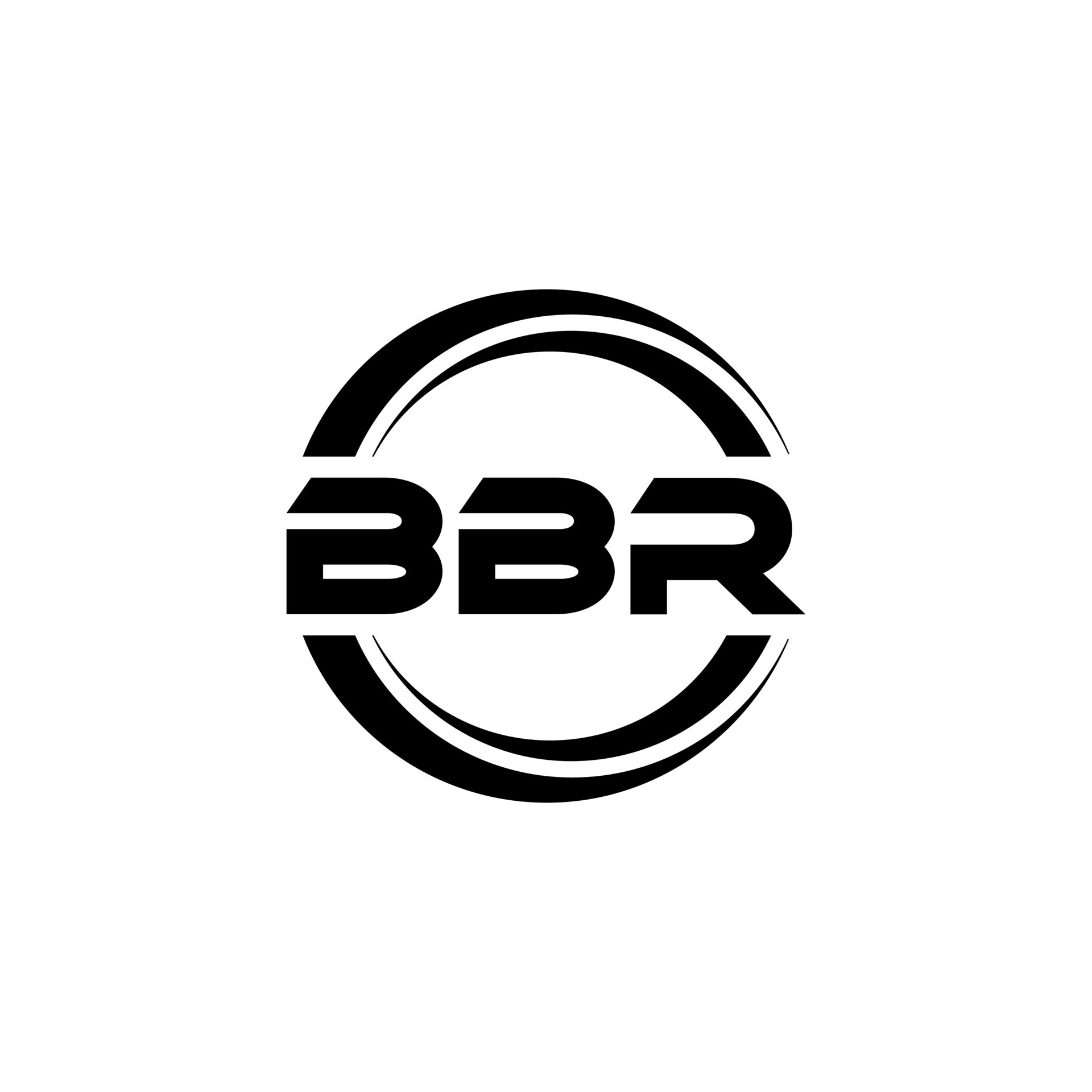 bbr letra logo diseño en ilustración. vector logo, caligrafía diseños para logo, póster ...