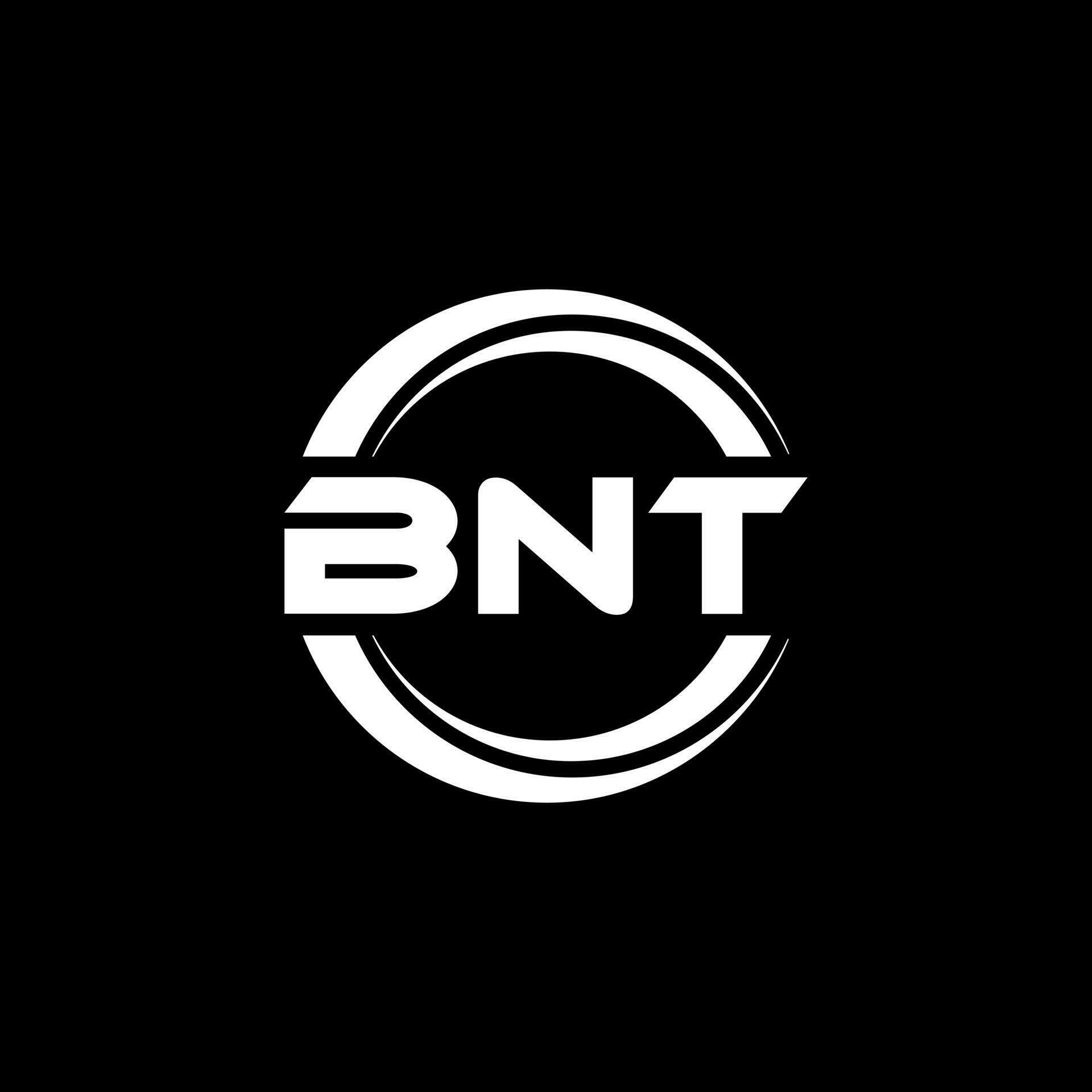 diseño de logotipo de letra bnt en ilustración. logotipo vectorial, diseños de caligrafía para ...