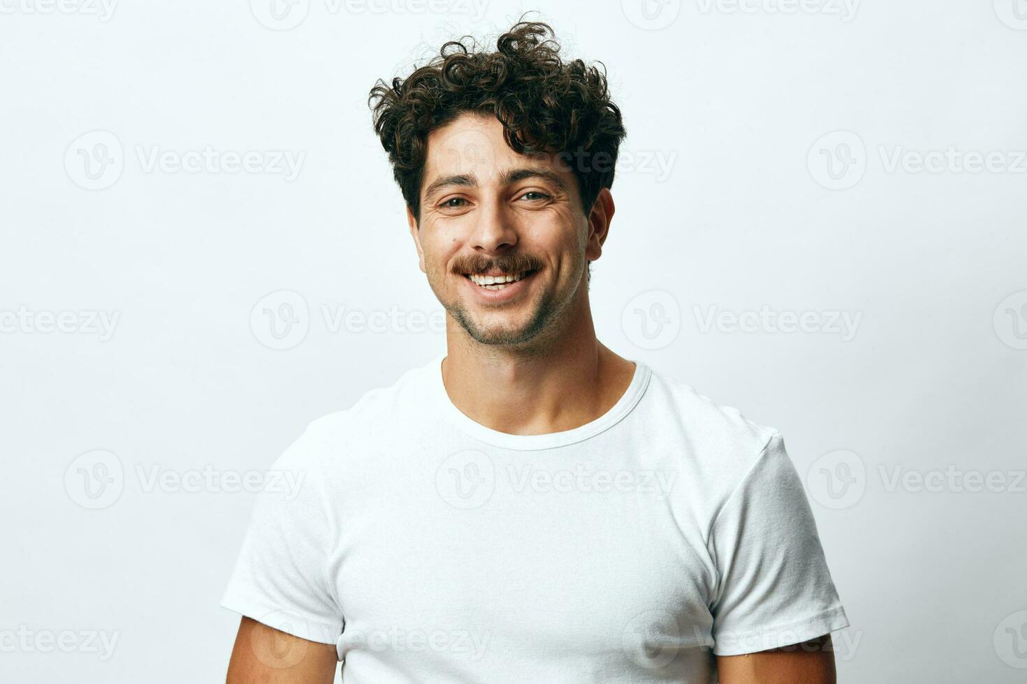 Hipster man lifestyle fashion portrait background caucasian isolated ...