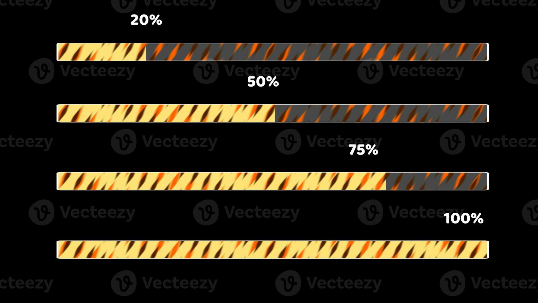 Progress bar animation five pack three color pussy cat theme with ... Progress bar animation five pack three color pussy cat theme with ...