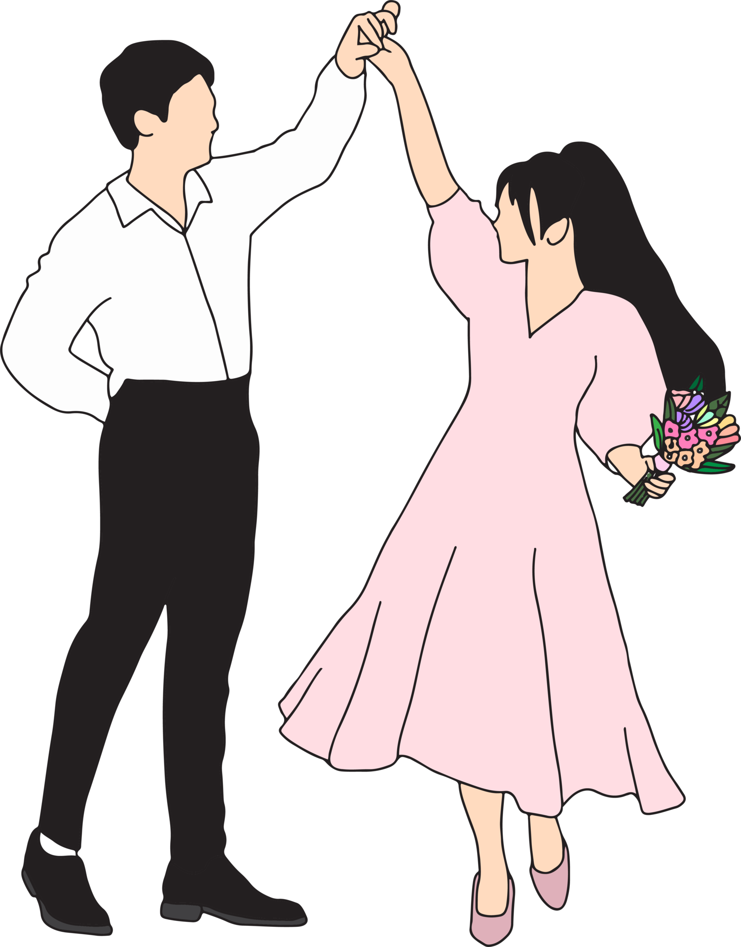 couple romantique Danse 26419751 PNG