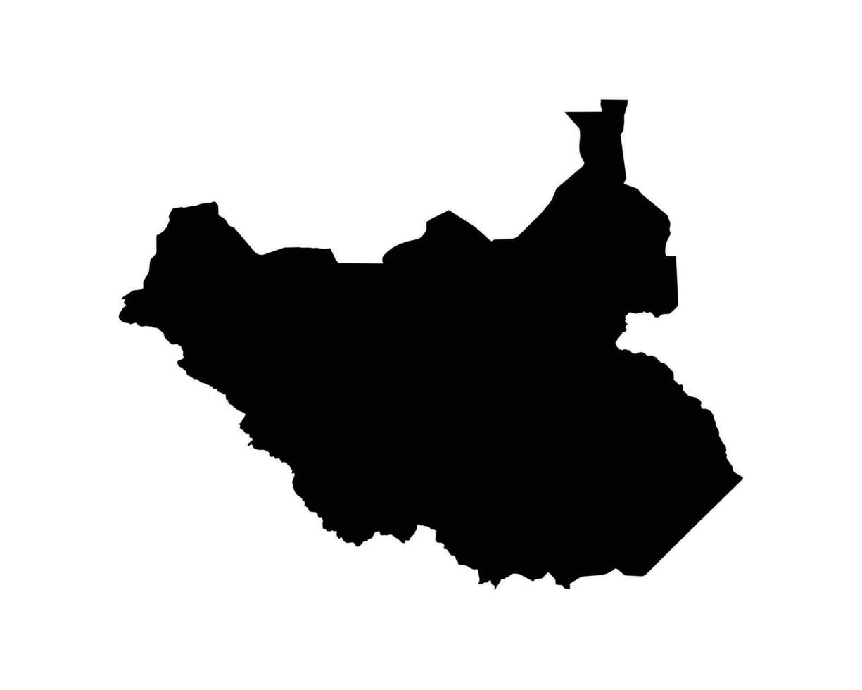 South Sudan Map 26422409 Vector Art at Vecteezy