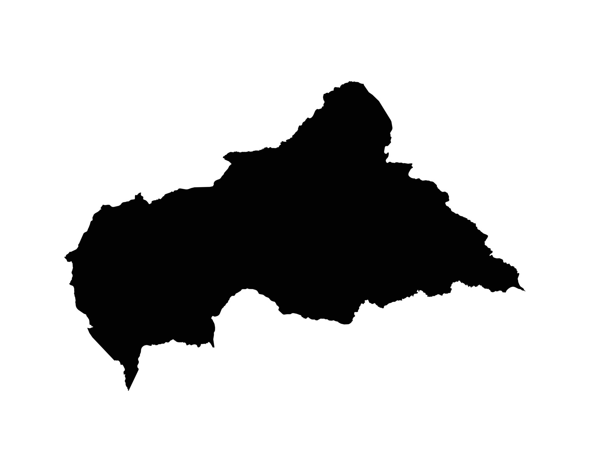 Central African Republic Map 26422680 Vector Art At Vecteezy