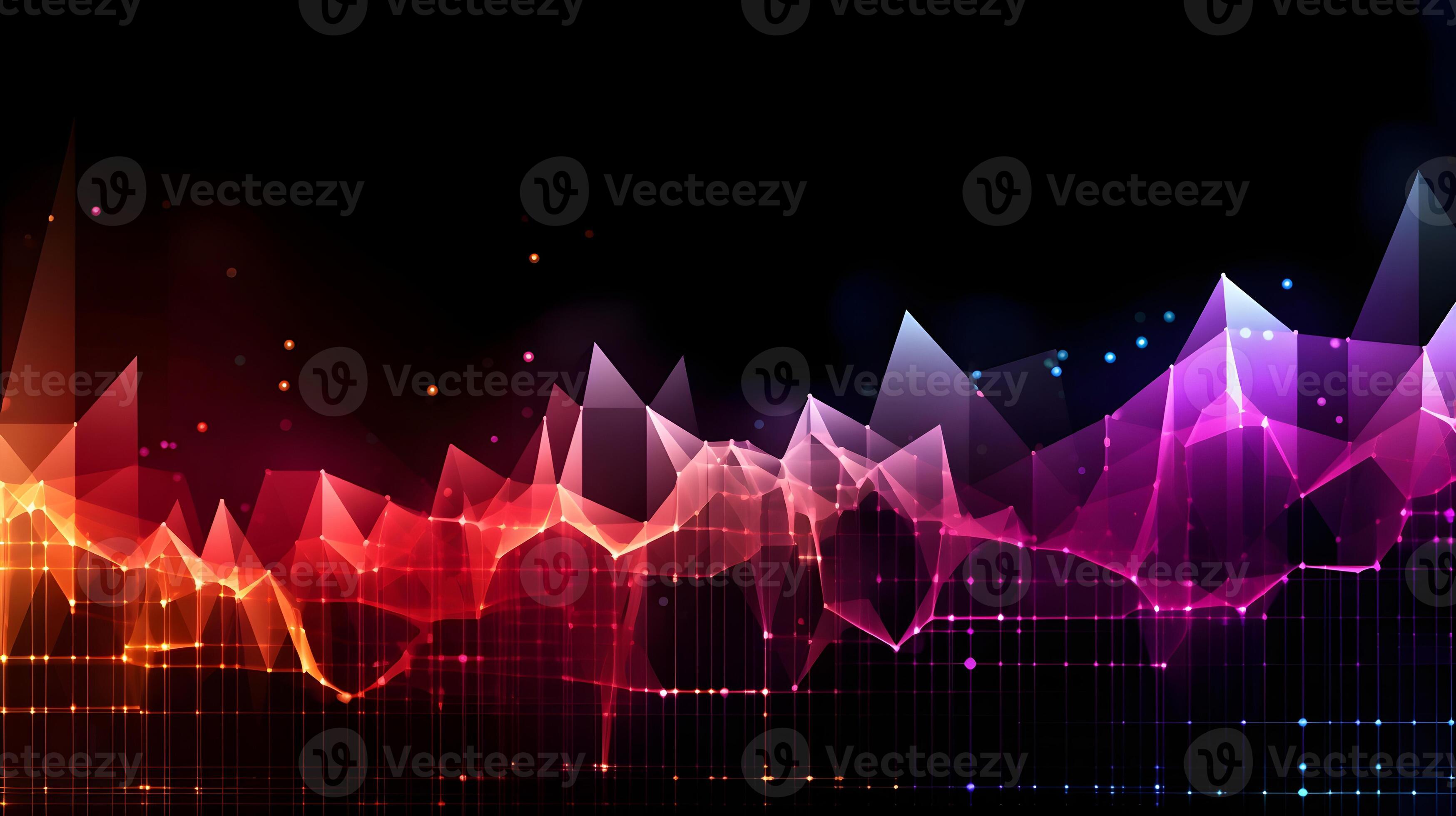 Technology Futuristic Network Connection Concept With Connecting Glowing Dots And Lines Circuit