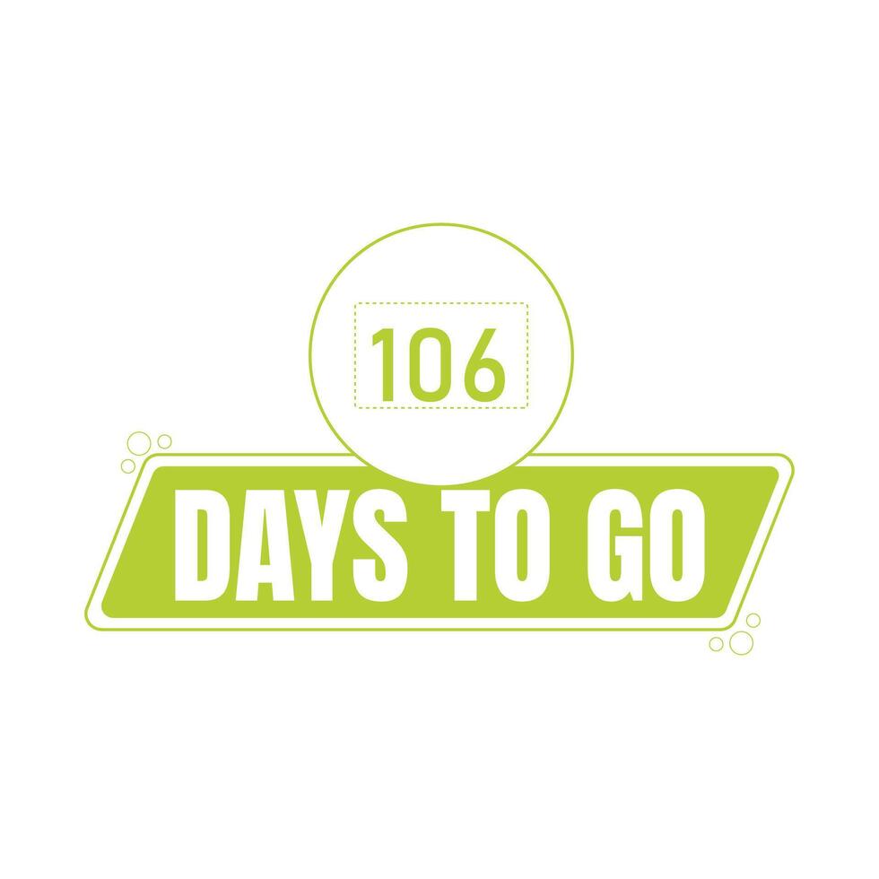 106 Days to go countdown timer 26425297 Vector Art at Vecteezy 106 Days to go countdown timer 26425297 Vector Art at Vecteezy