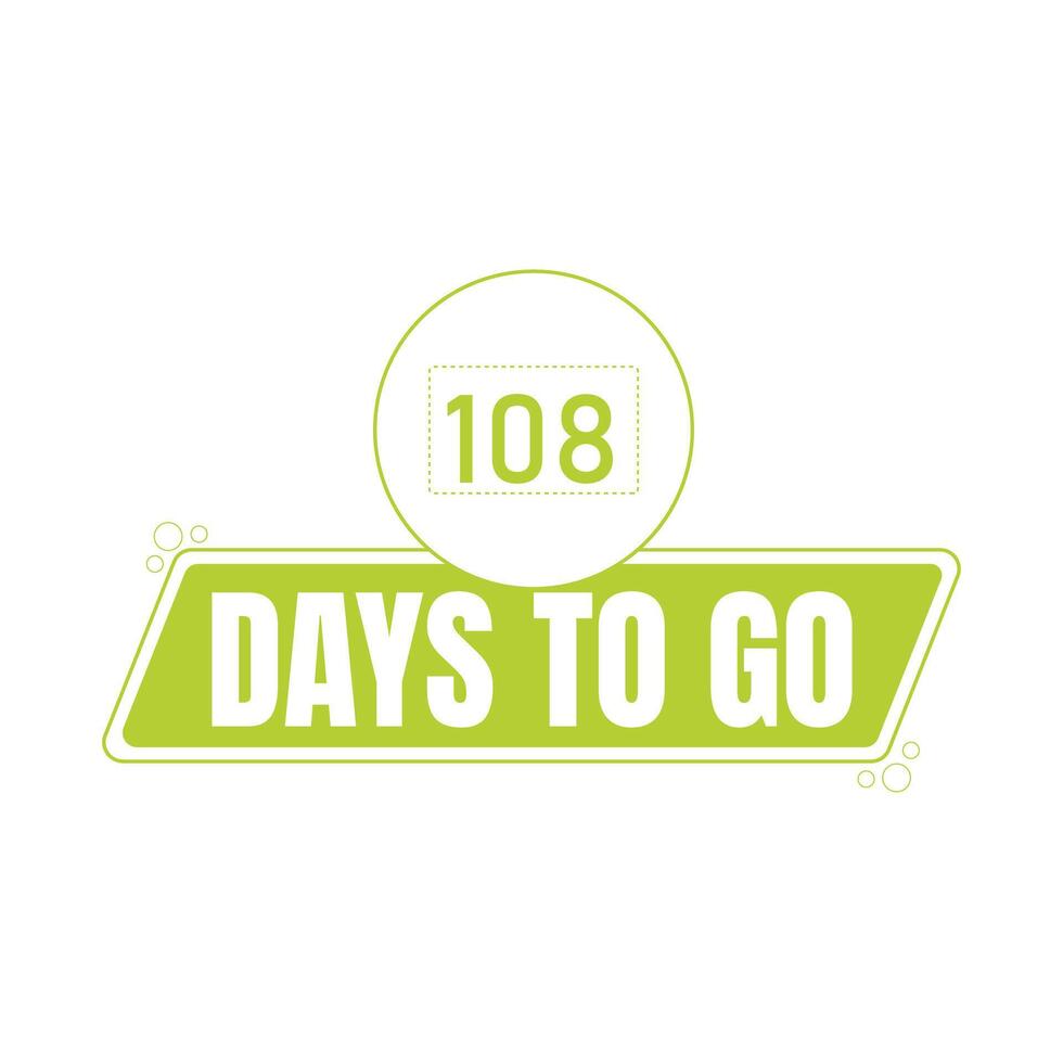 108 Days to go countdown timer 26425343 Vector Art at Vecteezy 108 Days to go countdown timer 26425343 Vector Art at Vecteezy