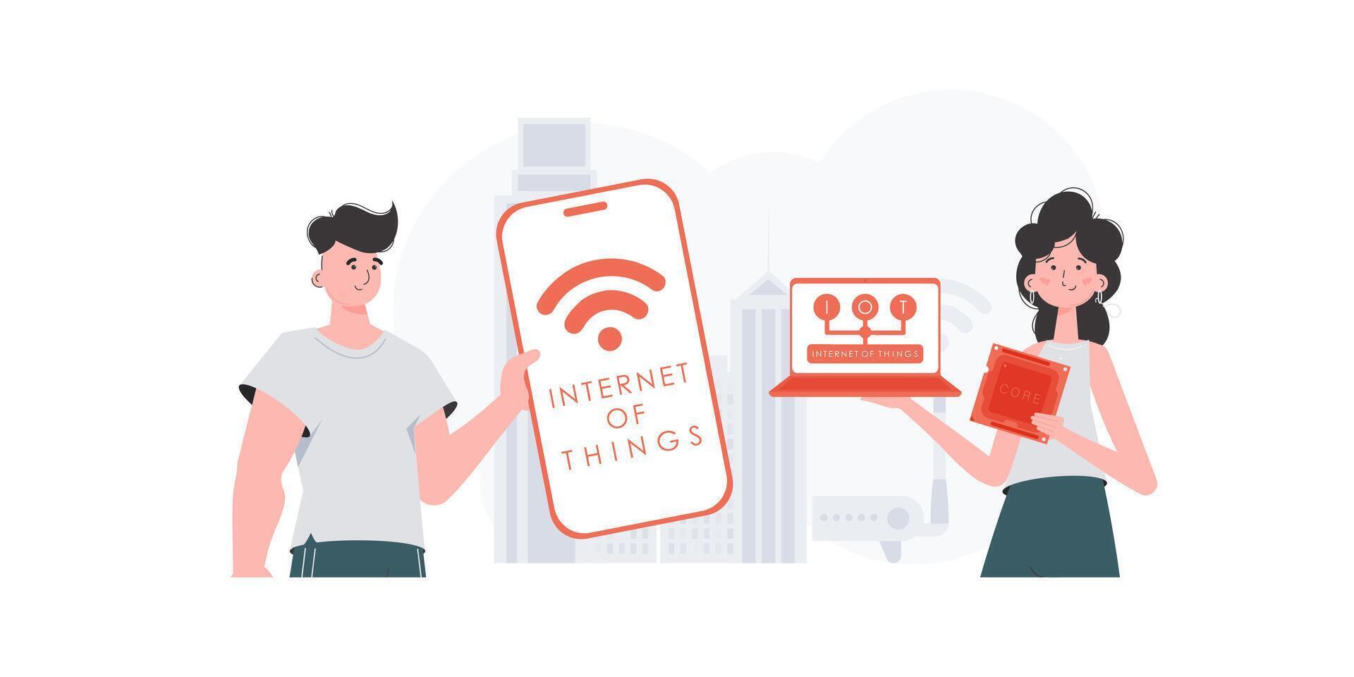 IoT concept. Internet of Things Team. Good for presentations and ...