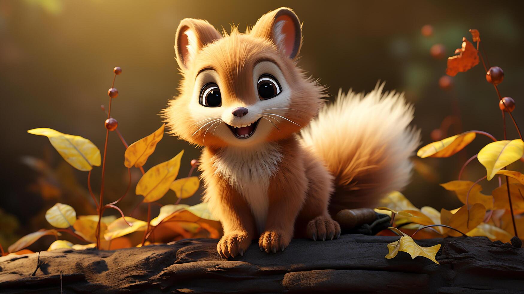 Animated Squirrel Wallpaper