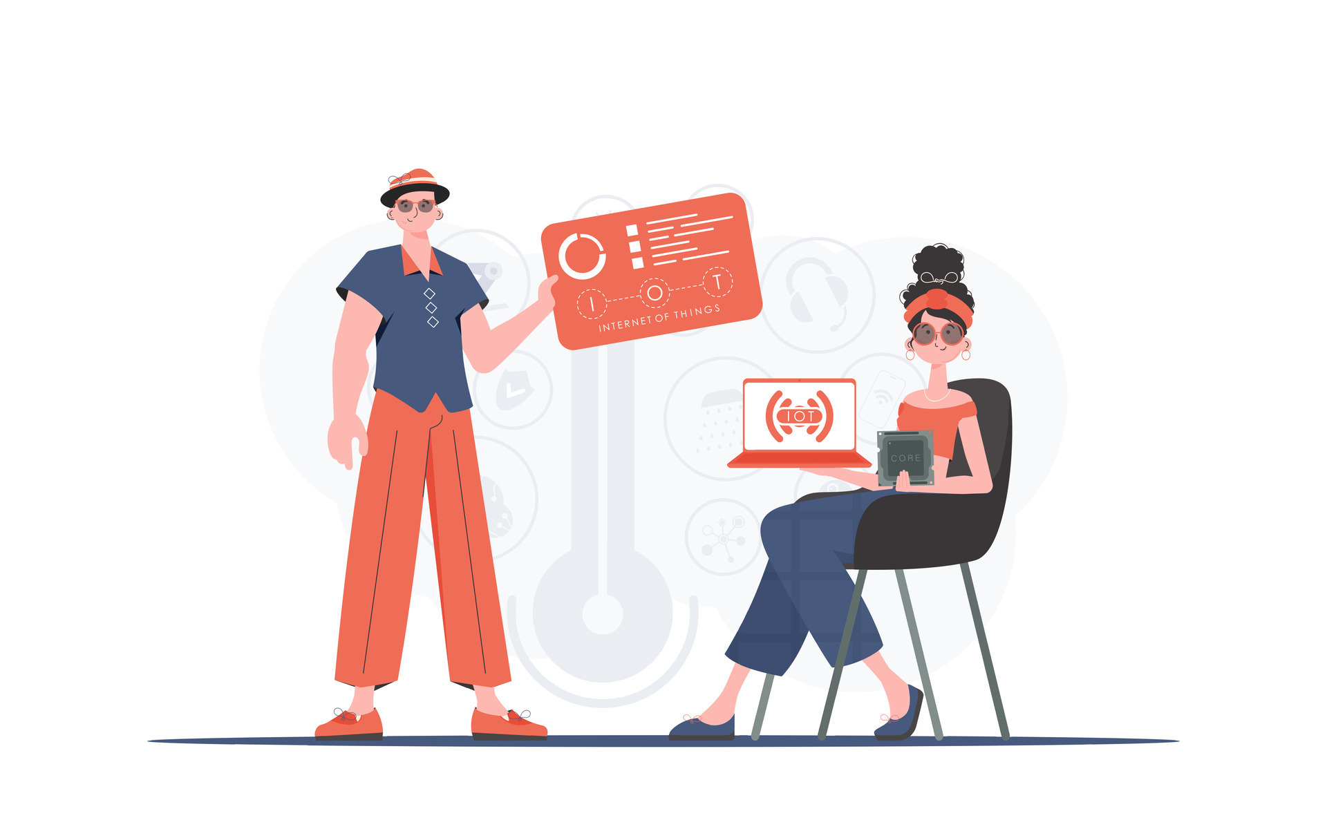 Internet of Things Team. IOT and automation concept. Good for ...