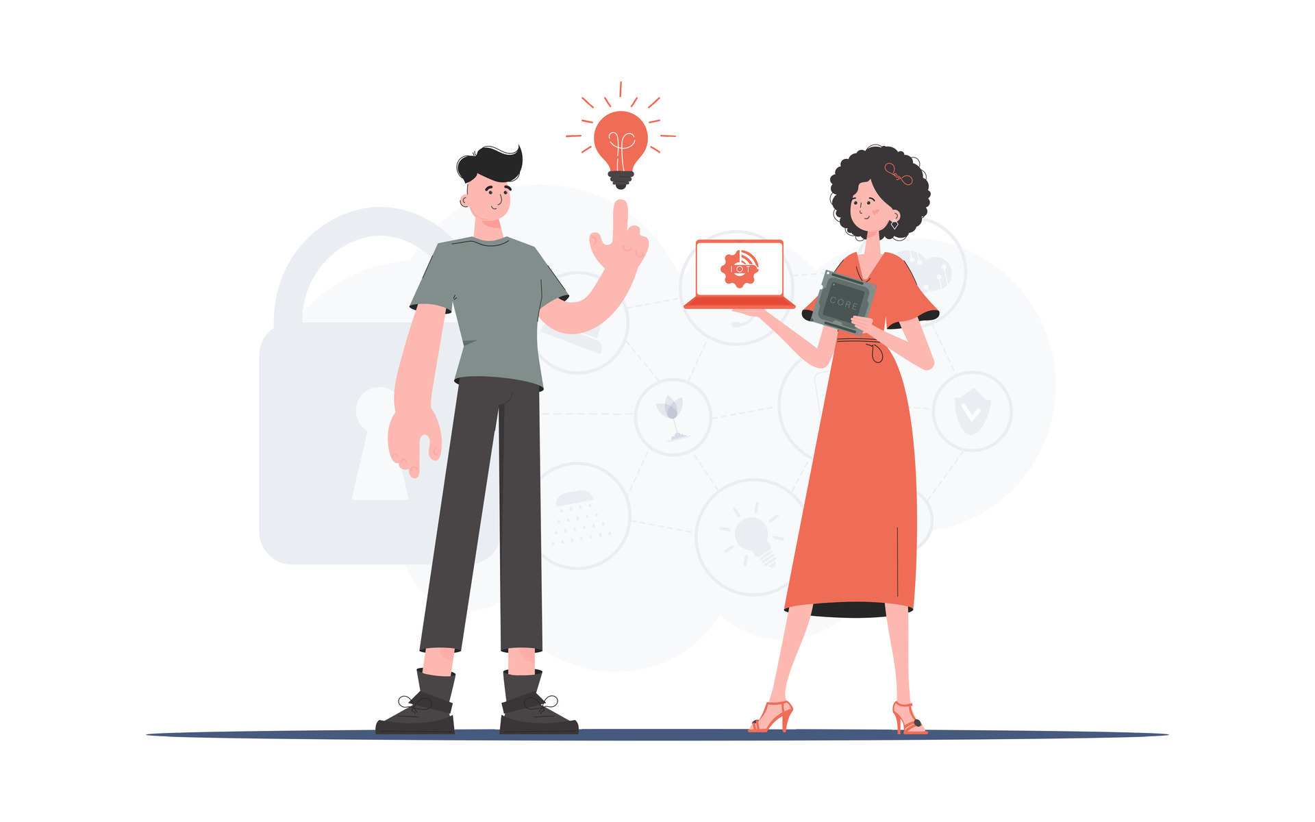 Internet of Things Team. IoT concept. Good for websites and ...