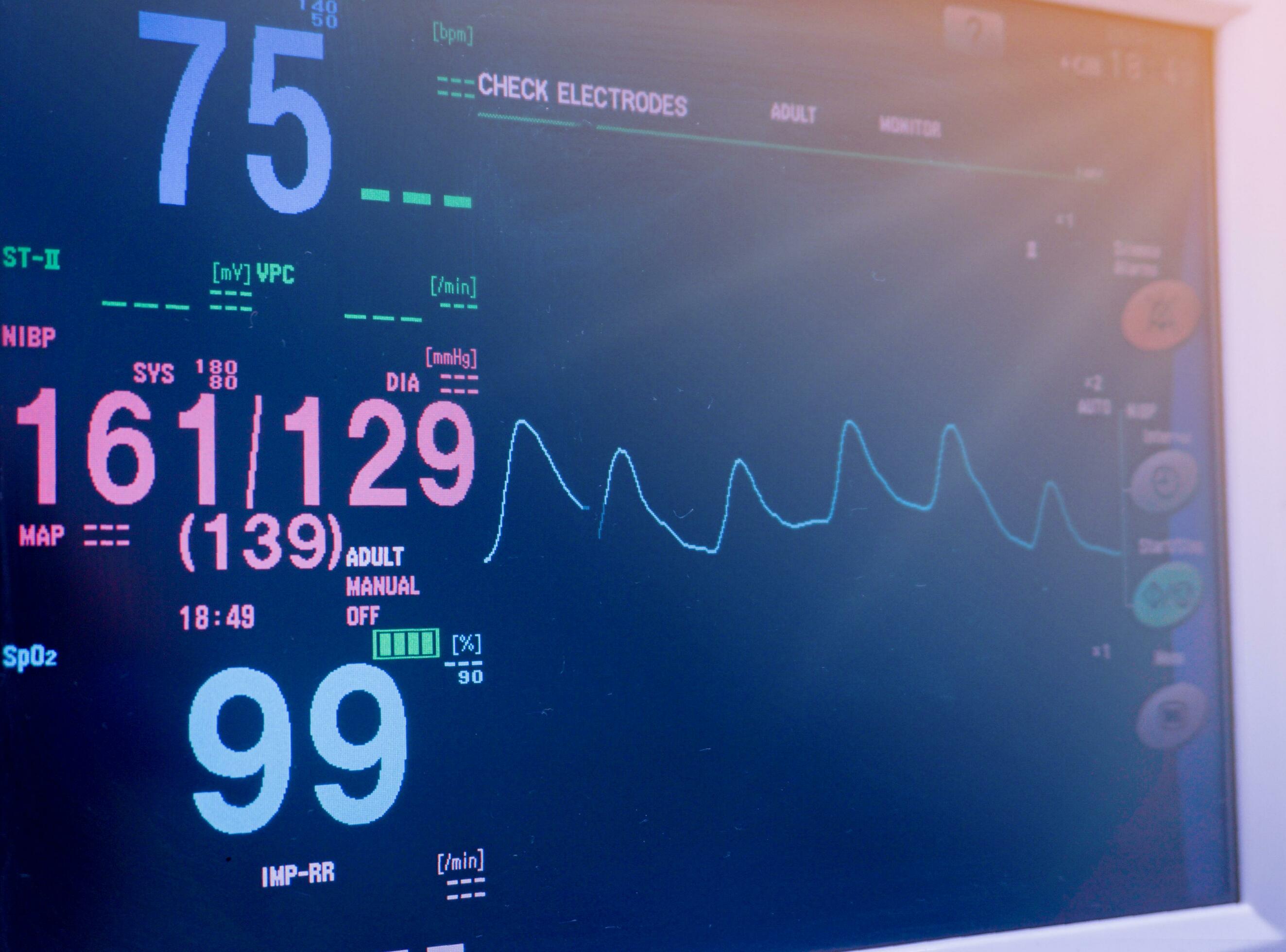 Soft And Blurry Hight Blood Pressure Monitor Systolic Blood Pressure