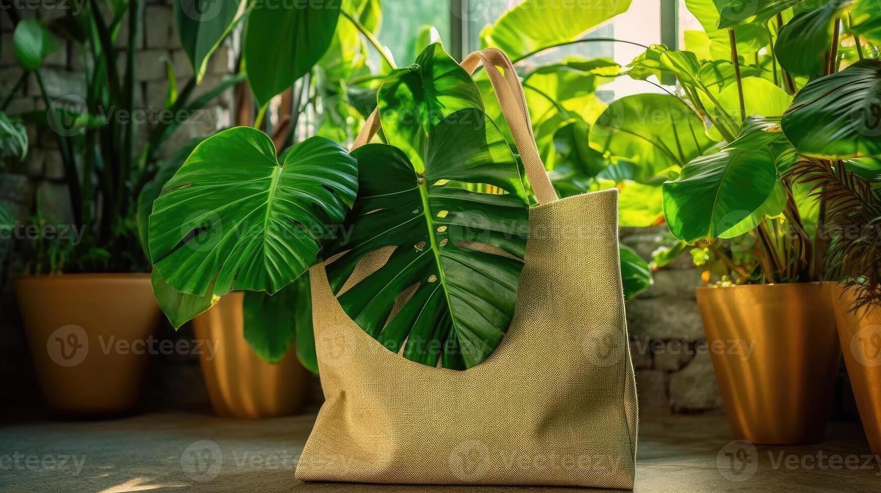 Eco friendly reusable shopping bag. Generative AI 26440078 Stock Photo ... Eco friendly reusable shopping bag. Generative AI 26440078 Stock Photo ...
