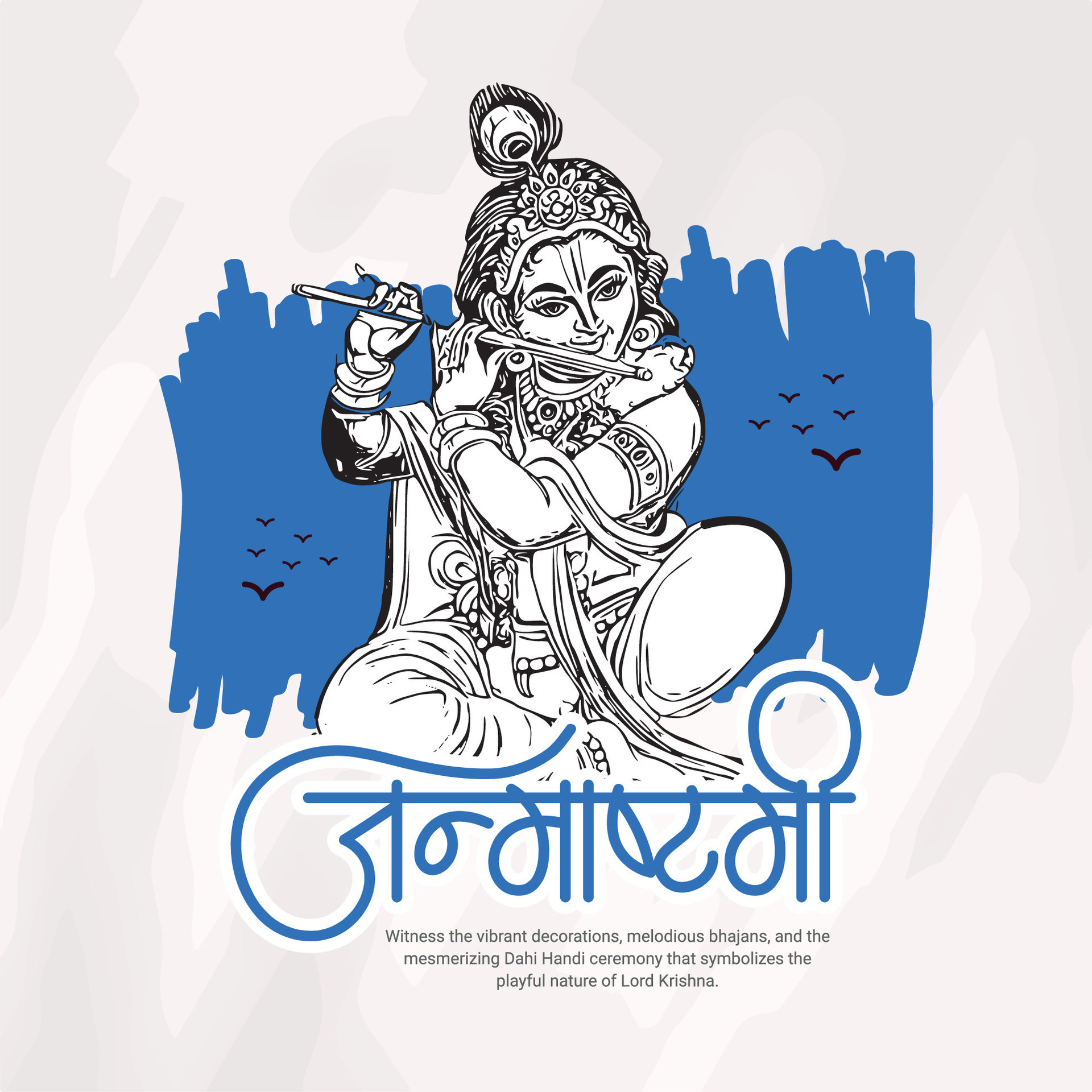 Happy Janmashtami celebration Indian festival social media post flyer ... Happy Janmashtami celebration Indian festival social media post flyer ...