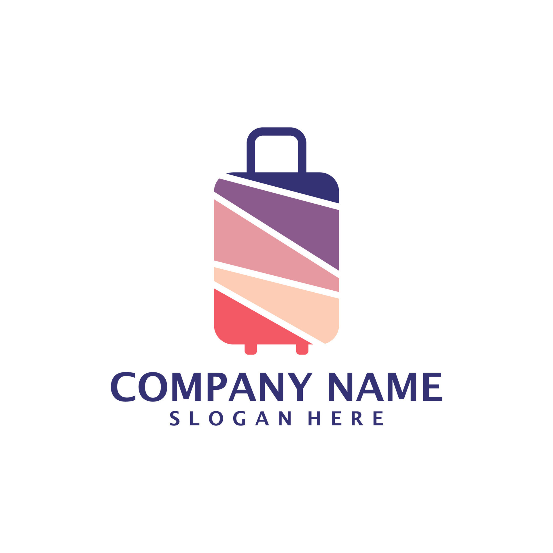 Colorful Suitcase logo design vector. Suitcase logo design template concept 26443932 Vector Art ...