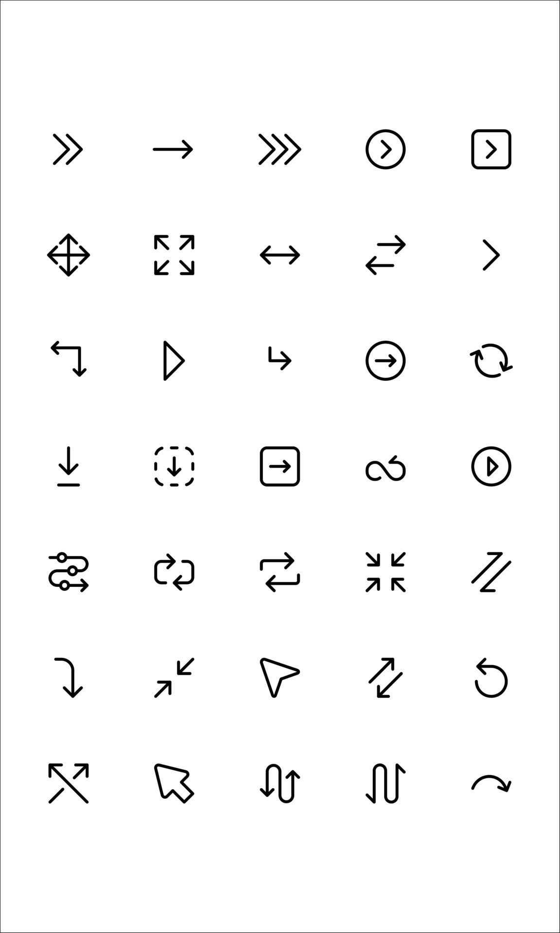 Arrow Related Vector Line Icon Simple Set Contains Icons Like Arrow