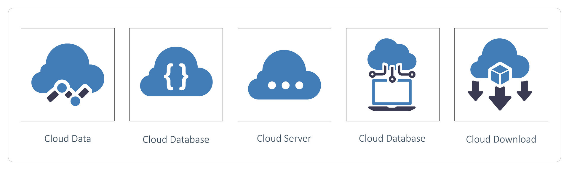 Cloud Data, Cloud Database 26445124 Vector Art at Vecteezy