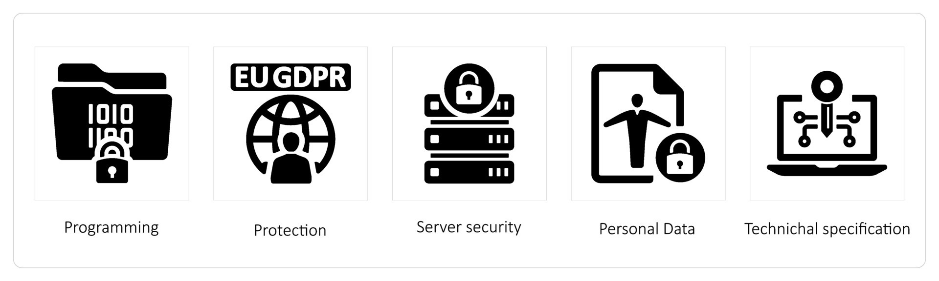 Programming Protection Server Security 26446724 Vector Art At Vecteezy