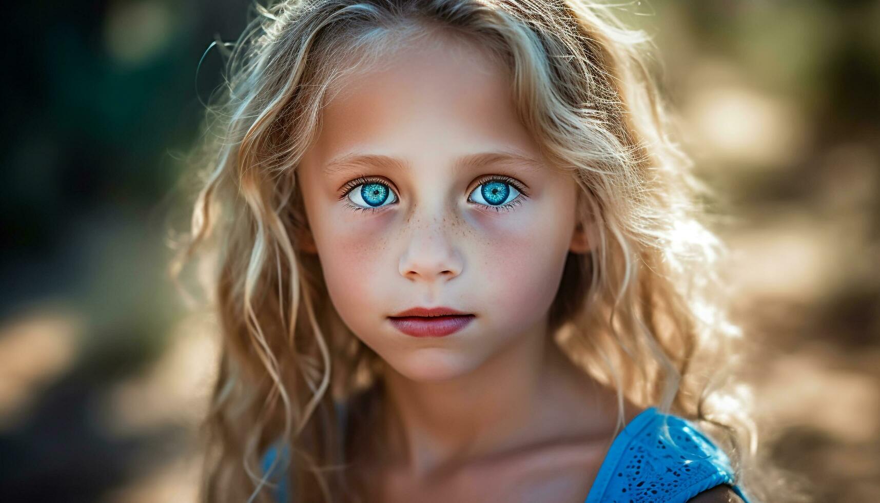 Cute Blond Girl Smiling Enjoying Nature Beauty And Playful Fun Generated By Ai 26447420 Stock