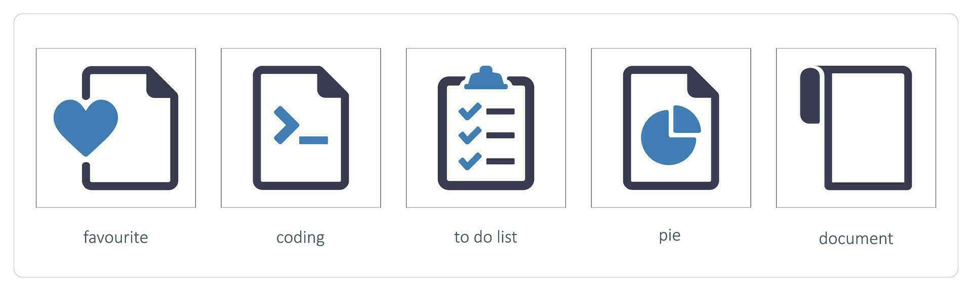 favorite, coding, to do list 26449224 Vector Art at Vecteezy