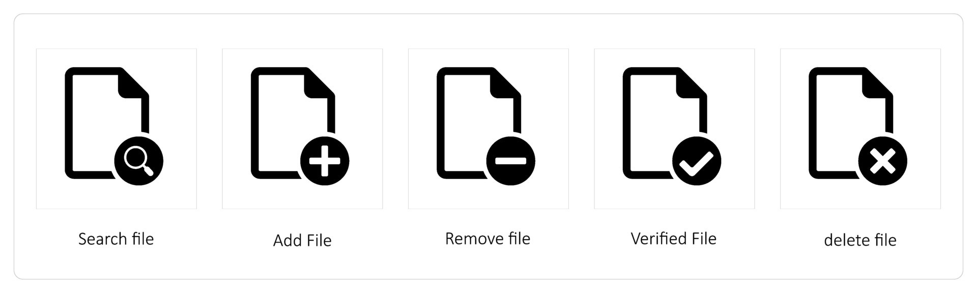 Search File Add File Remove File 26452186 Vector Art At Vecteezy