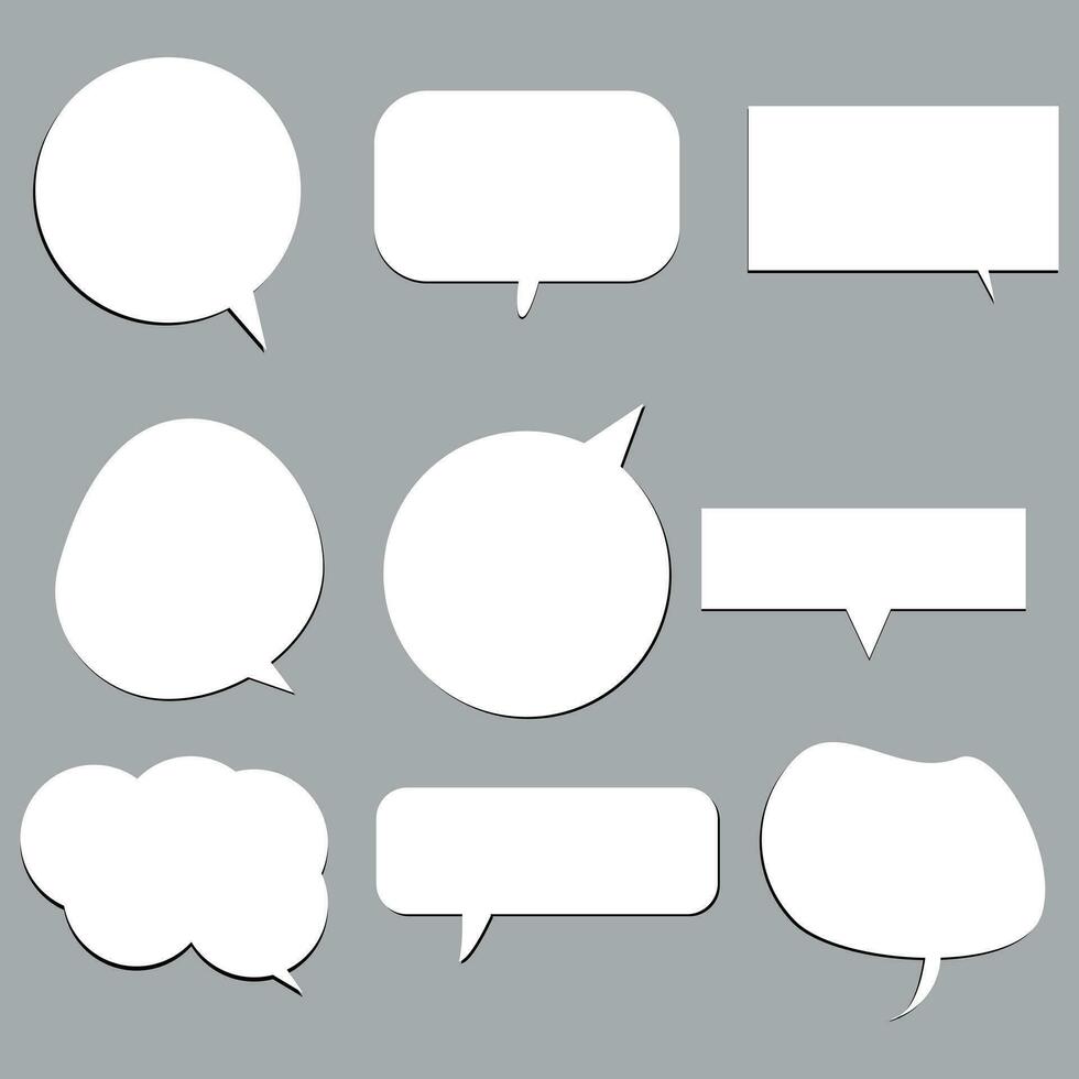 free vector speech bubble pack chat cloud 26452331 Vector Art at Vecteezy