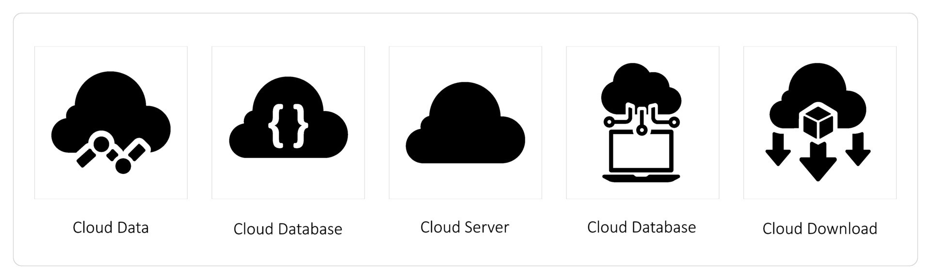 Cloud Data, Cloud Database 26452427 Vector Art at Vecteezy