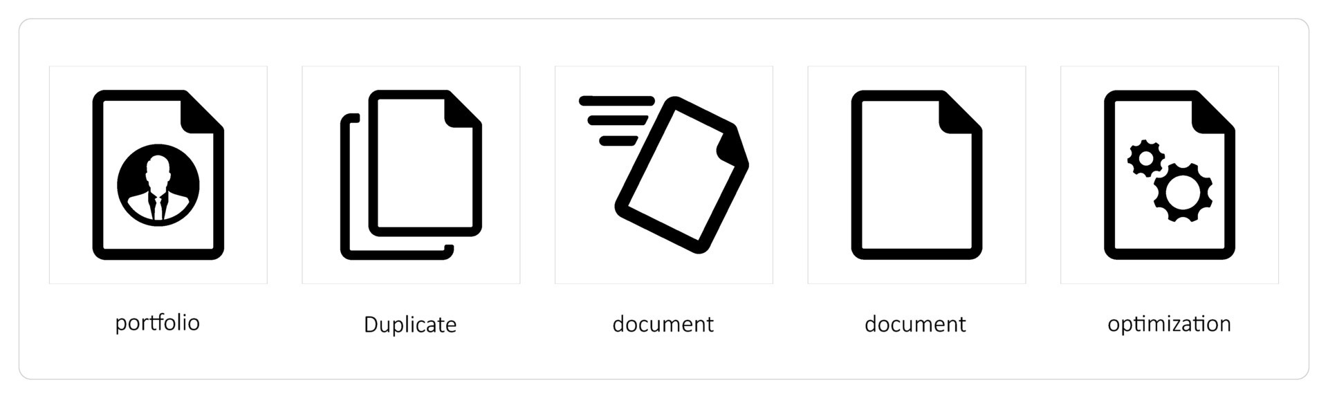 Portfolio Duplicate Document 26452436 Vector Art At Vecteezy