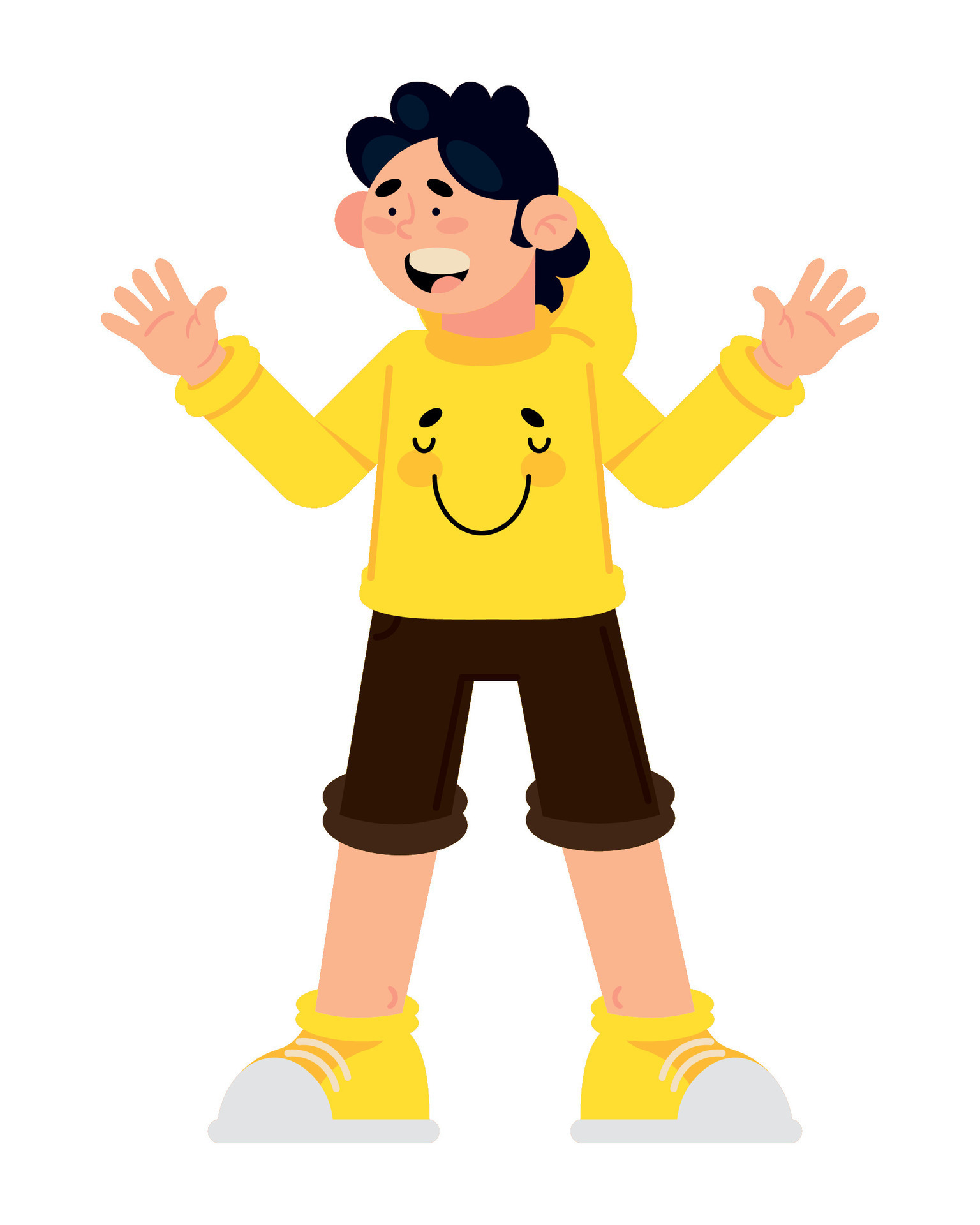 smile young character icon isolated 26452717 Vector Art at Vecteezy