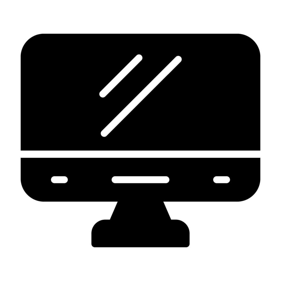 Desktop Computer Vector Icon 26452886 Vector Art at Vecteezy