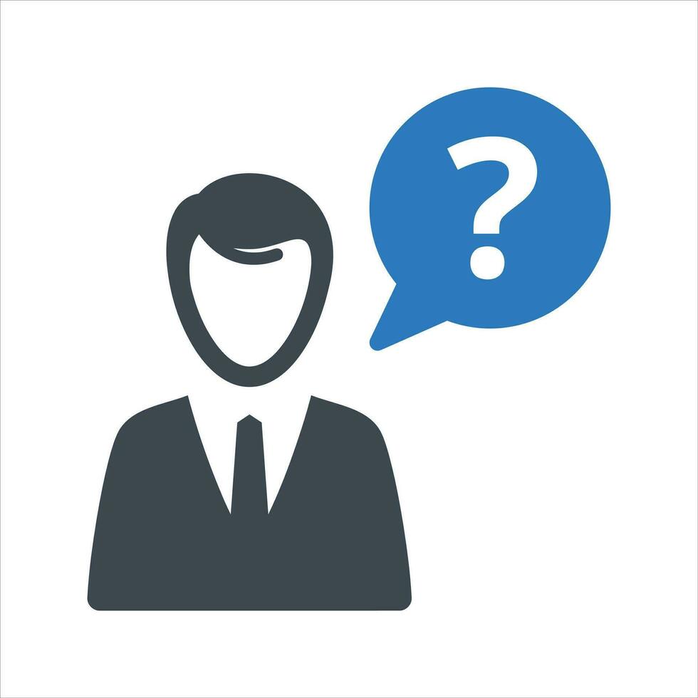User Question Icon Vector And Glyph 26454607 Vector Art At Vecteezy