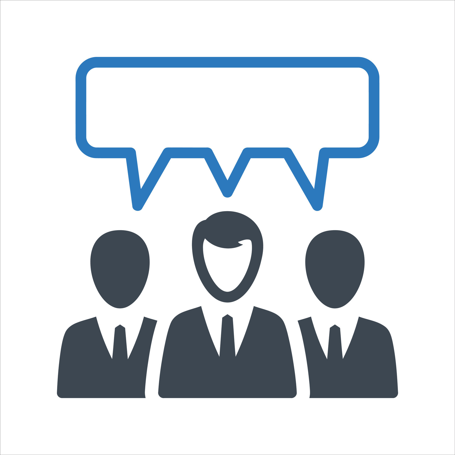 Business Conversation icon. Vector and glyph 26454650 Vector Art at ...