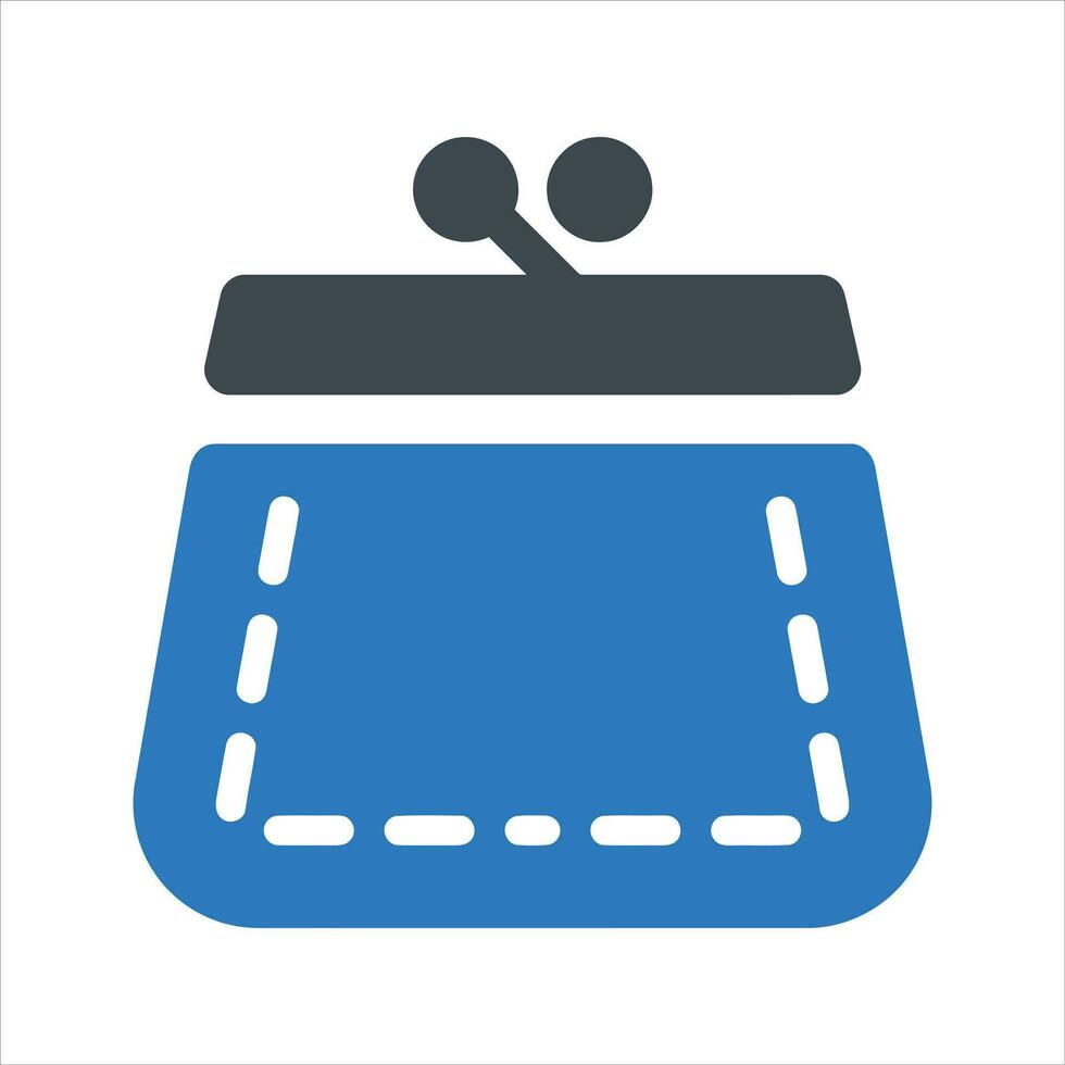 Coin Purse Wallet Icon Vector And Glyph 26454714 Vector Art At Vecteezy