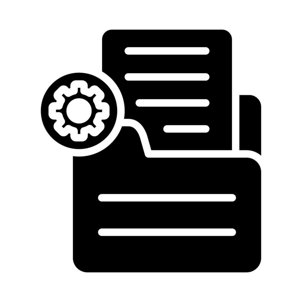 Document Settings Vector Icon 26455285 Vector Art at Vecteezy